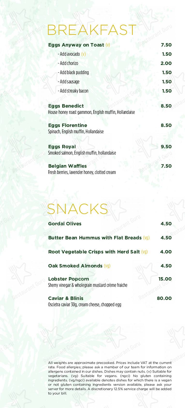 Menu at The Midland Hotel pub & bar, Hemel Hempstead