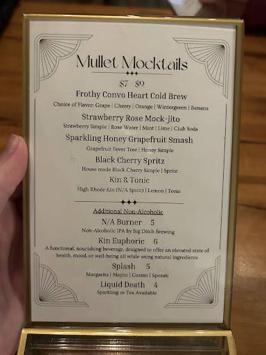 Menu at The Mullet pub & bar, Springville