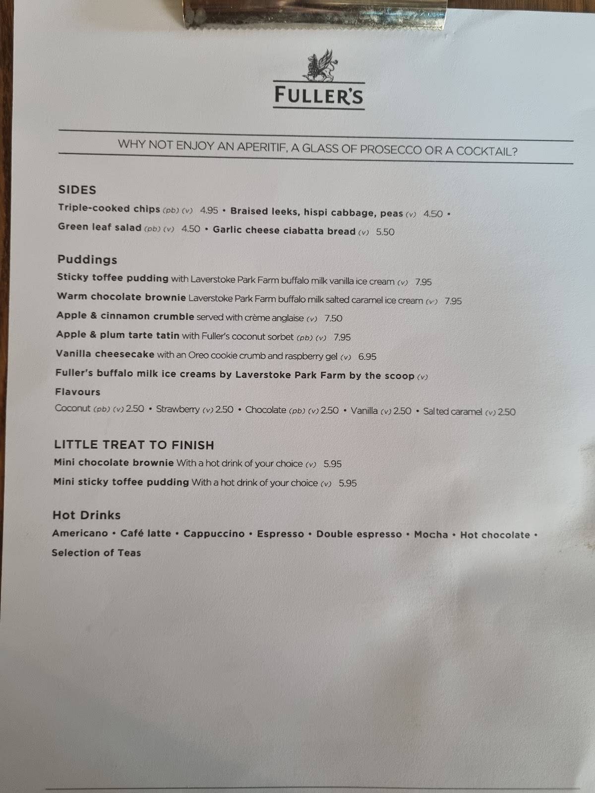 Menu at The Narrowboat pub & bar, Reading