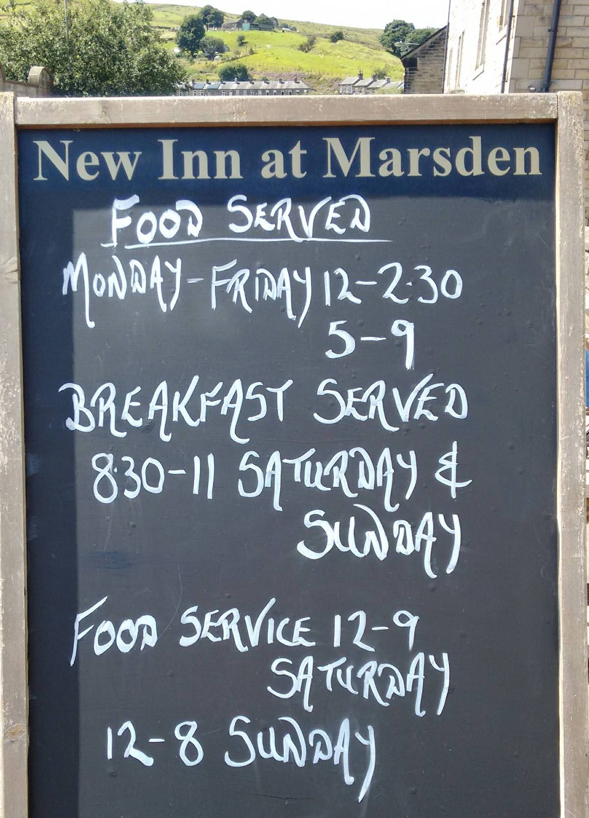 Menu at The New Inn pub & bar, Marsden