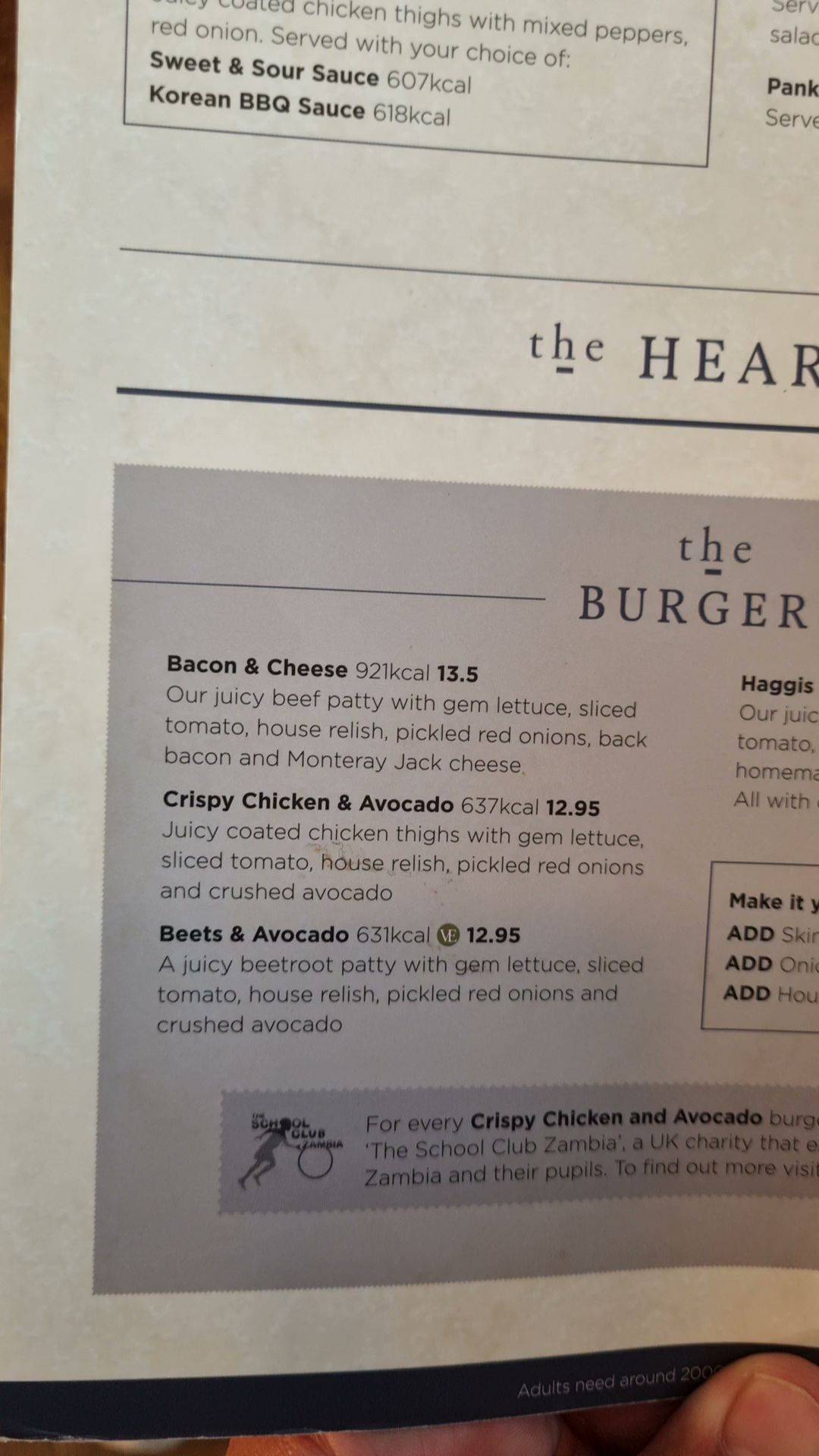 Menu at The Nicholas Culpeper pub & bar, Horley, London Gatwick Airport ...