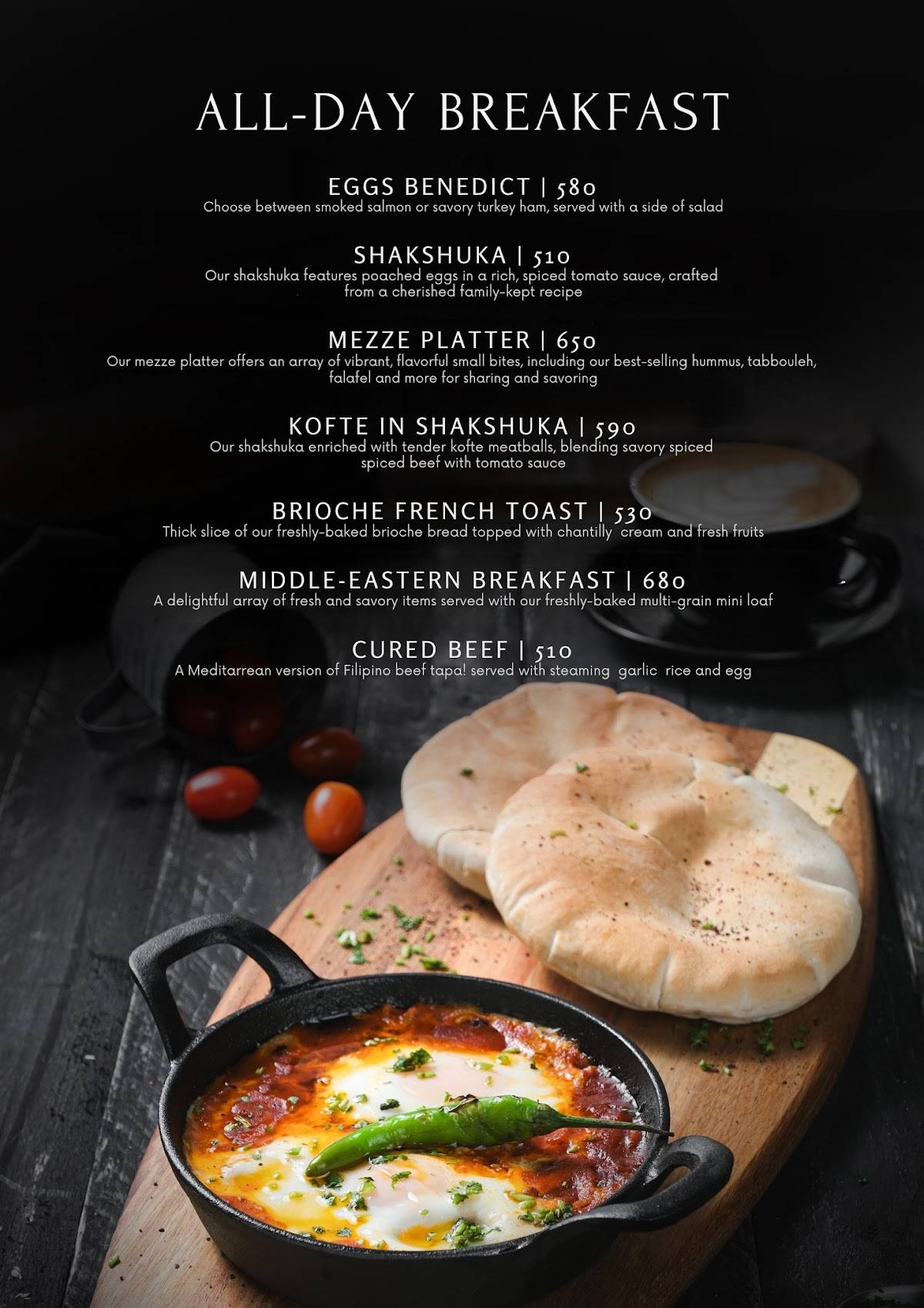 Menu at The Olive Tree Molito restaurant, Muntinlupa