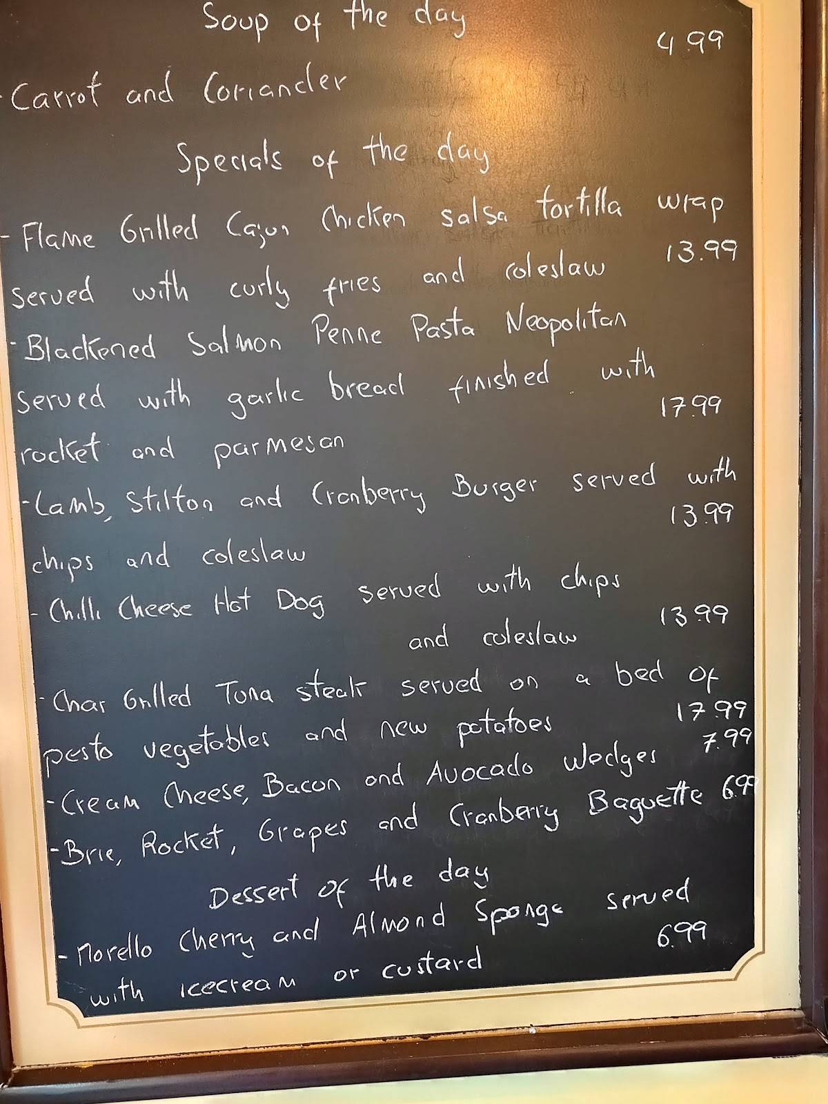 Menu at The Pheasant Inn & Restaurant Heathrow (over 18s only), Hayes ...