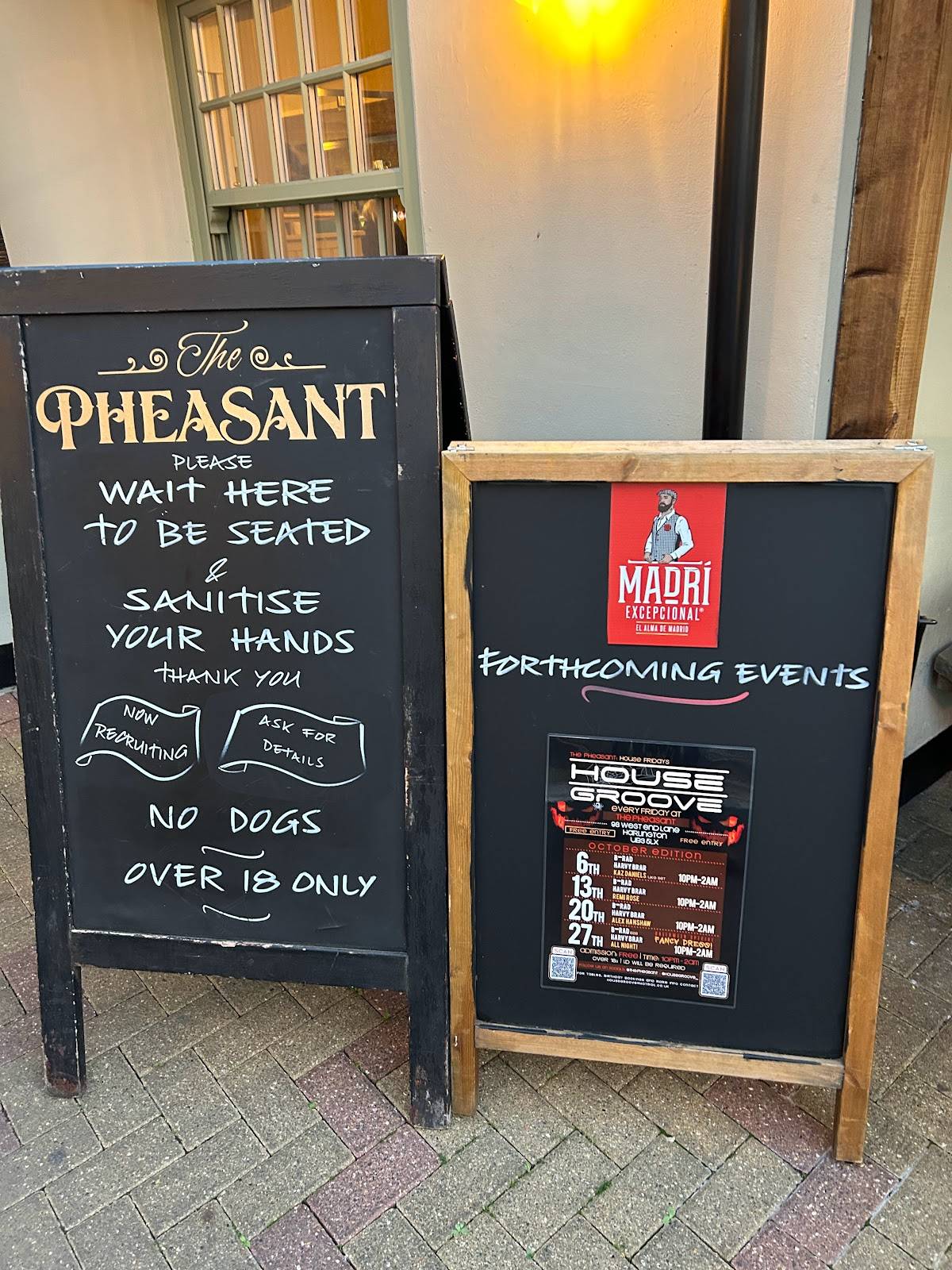 Menu at The Pheasant Inn & Restaurant Heathrow (over 18s only), Hayes ...