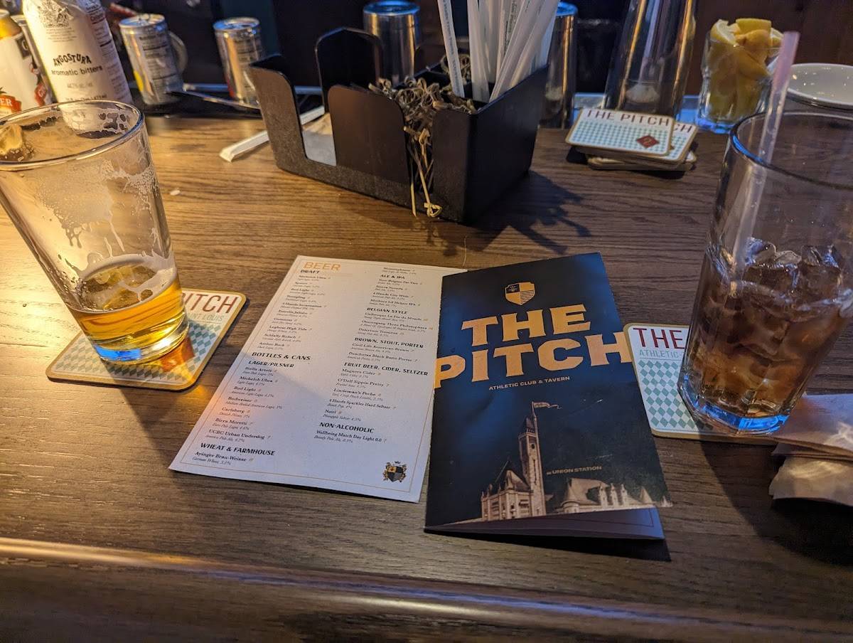 Carta del pub y bar The Pitch, San Luis
