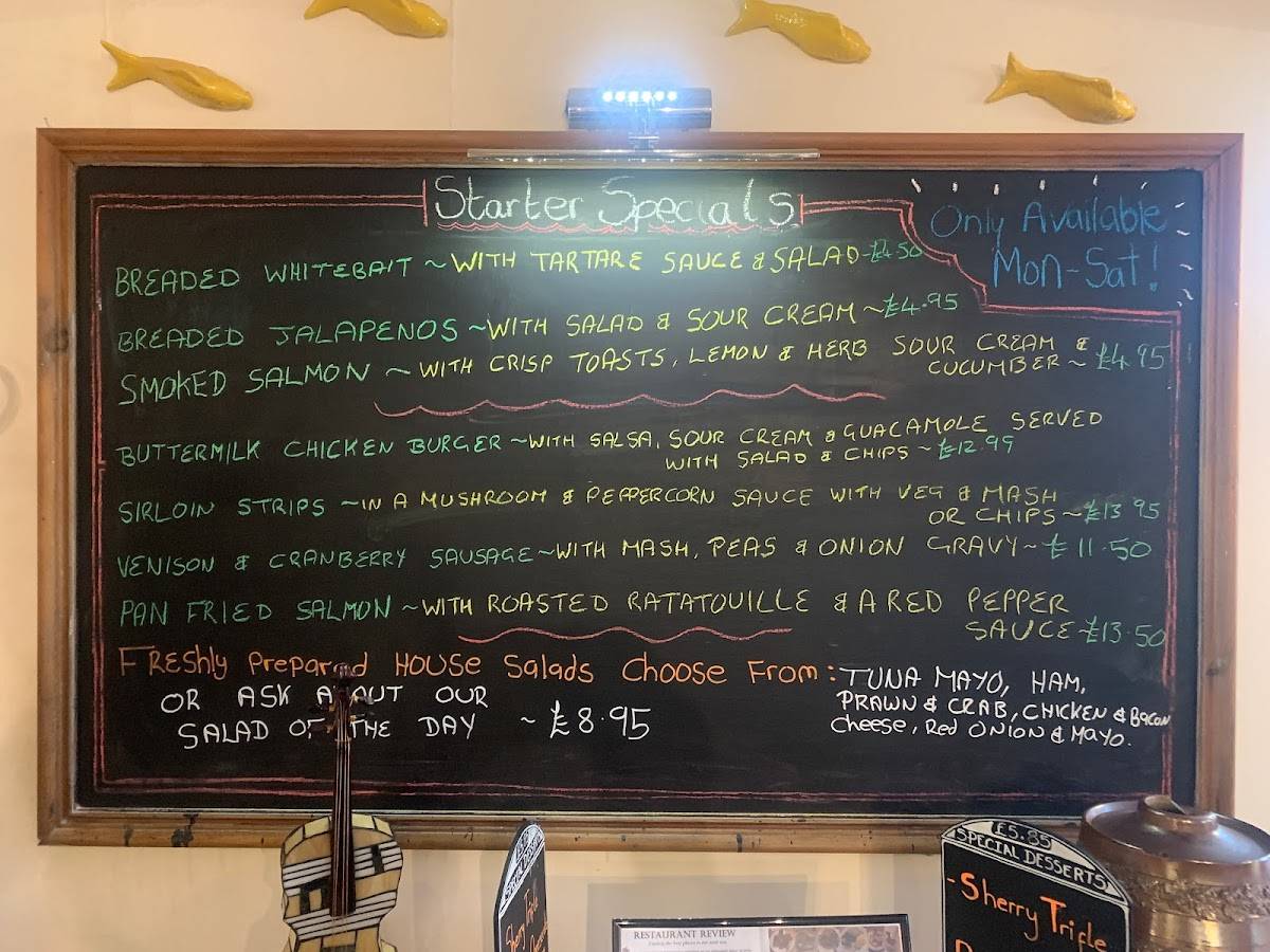 Menu at The Plum Pudding Inn pub & bar, Rugeley