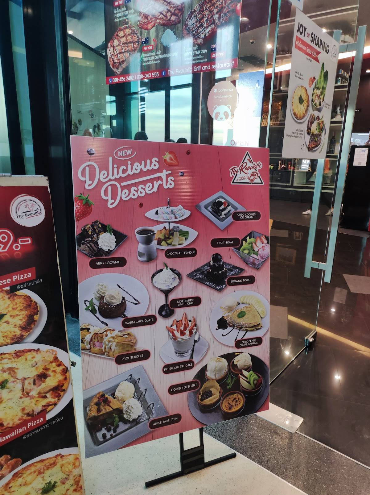 Menu at The Republic Grill & Restaurant, Pattaya City