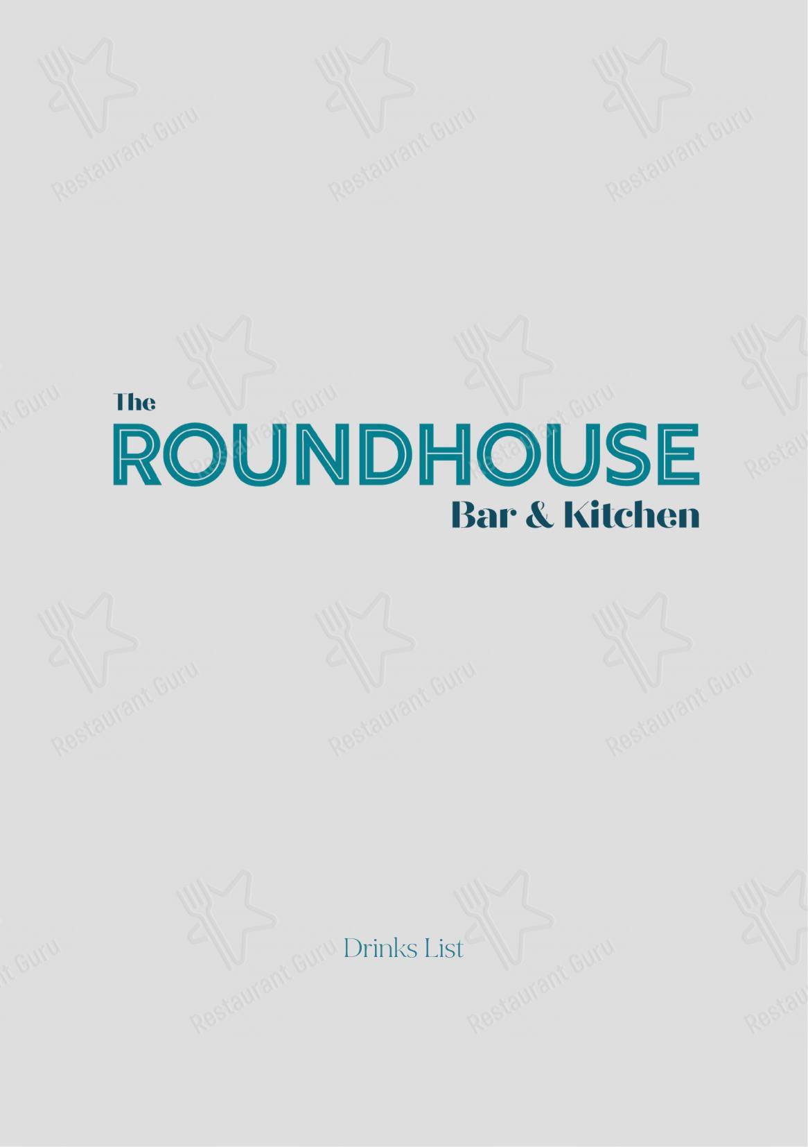 Carta de The Roundhouse Bar & Kitchen, Nottingham