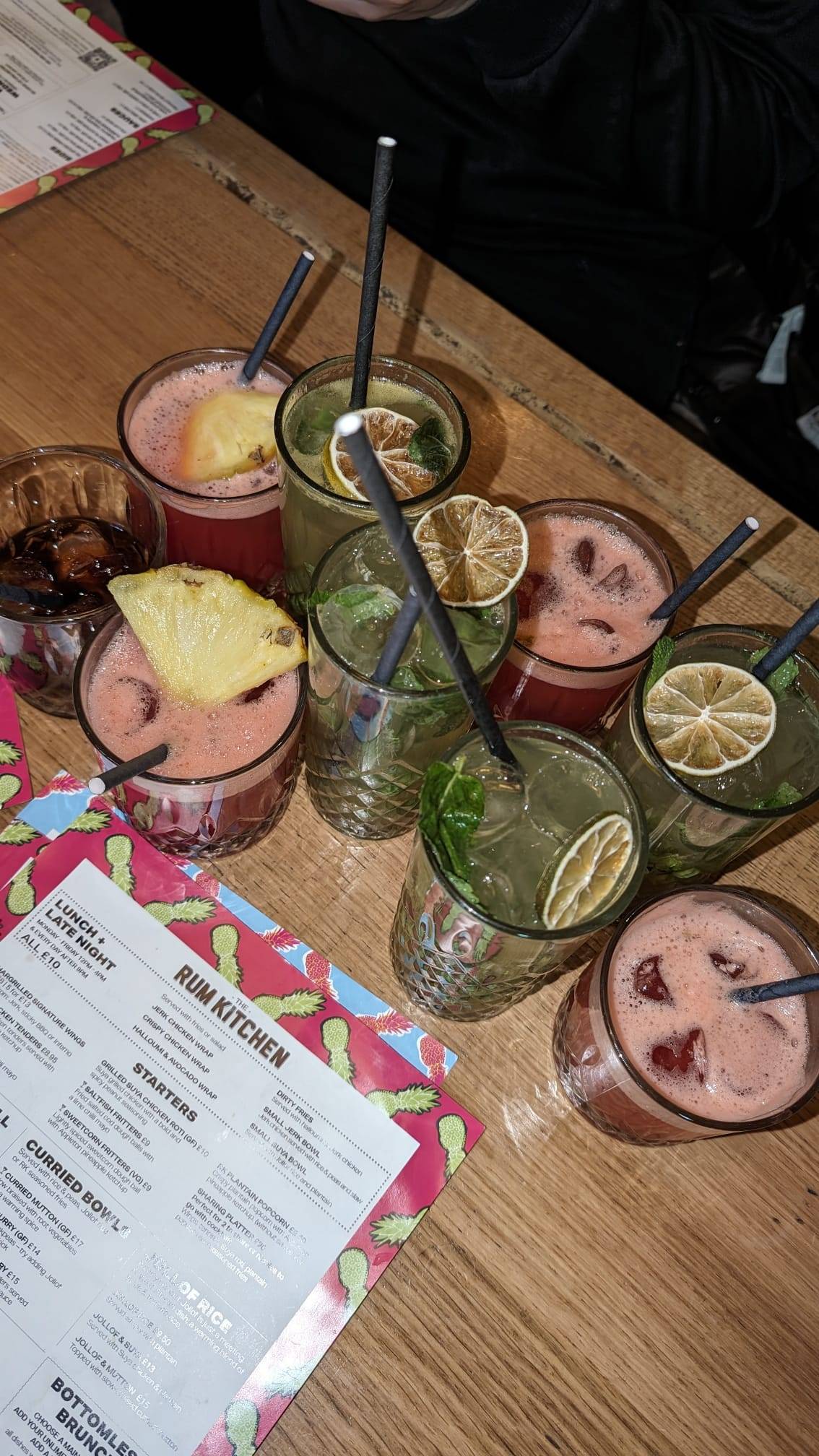 Menu at The Rum Kitchen Brixton pub & bar, London, 437 Coldharbour Ln