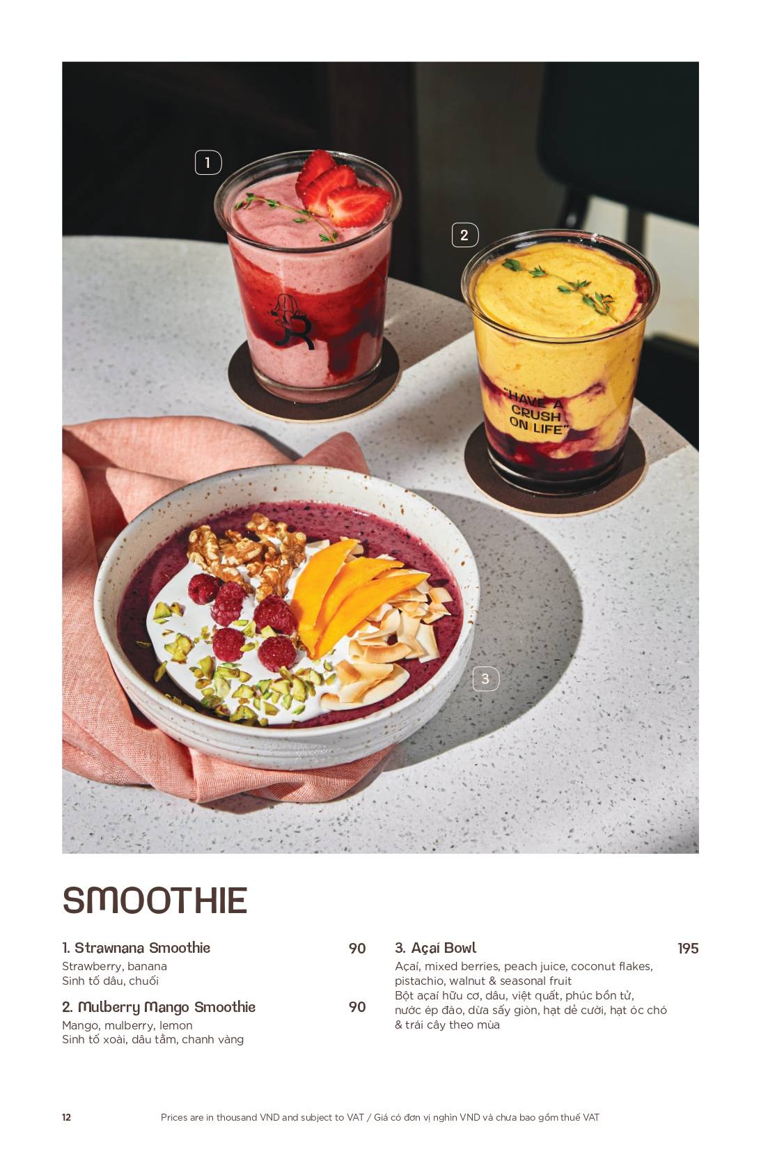 Menu at The Running Bean Hồ Tùng Mậu - Coffee and Brunch cafe, Ho Chi ...