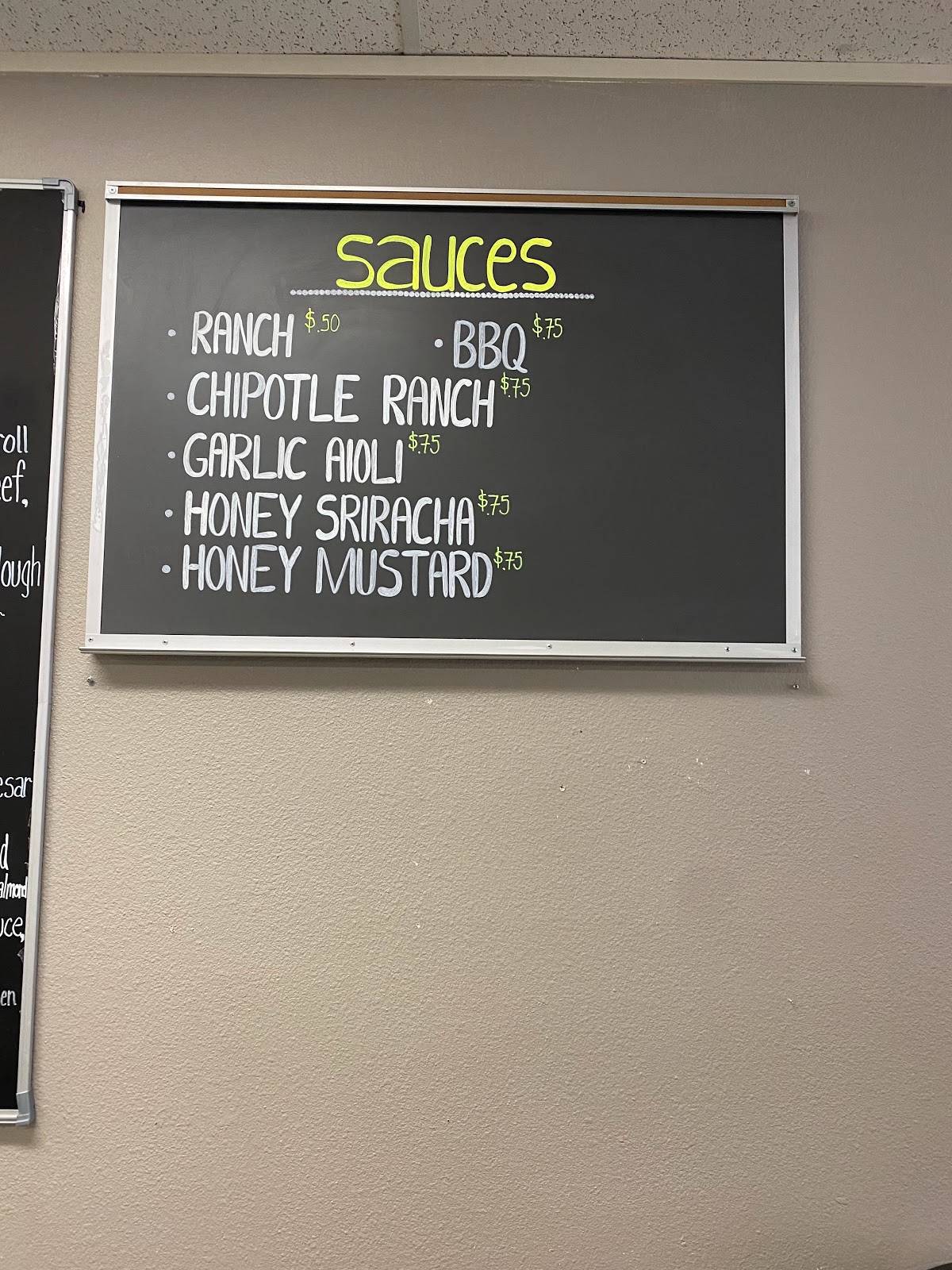 Menu at The Salty Pickle restaurant, Coalinga