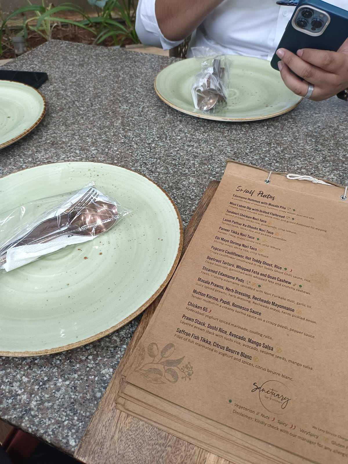 Menu at The Sanctuary Bar and Kitchen, Hyderabad