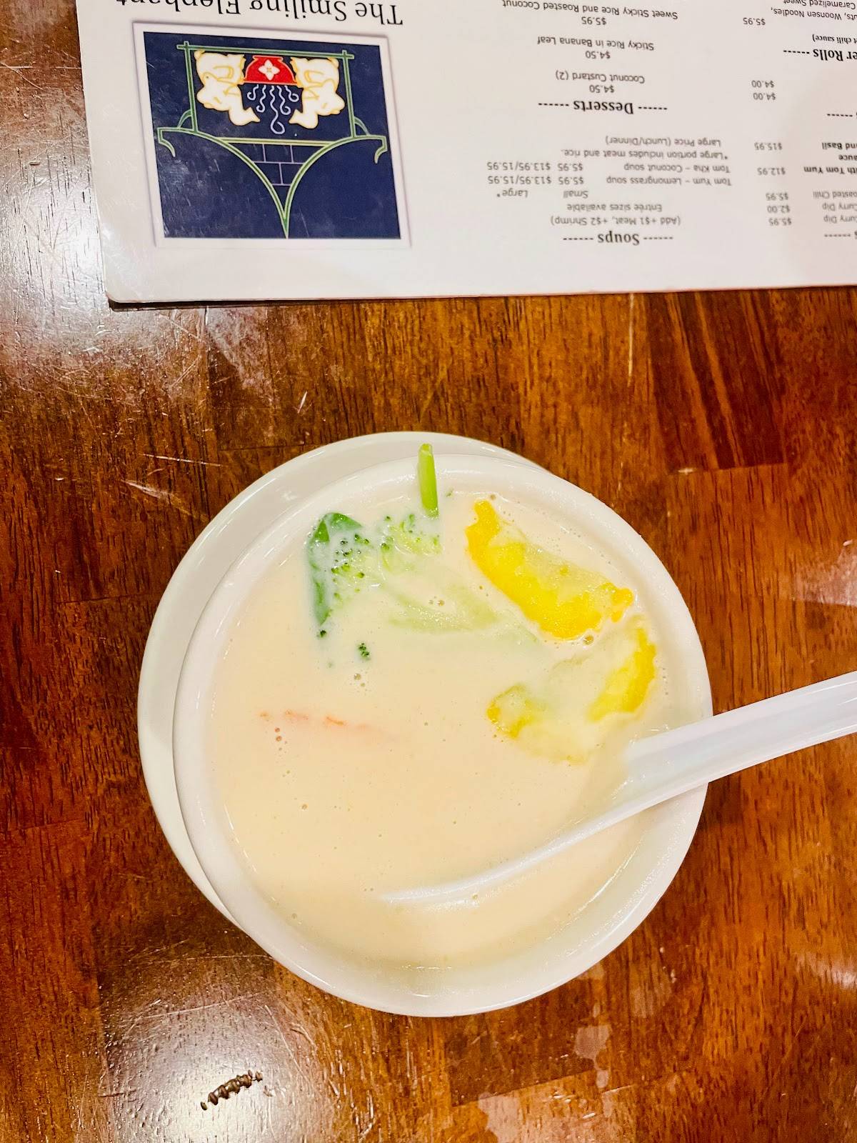 Menu at The Smiling Elephant restaurant, Nashville