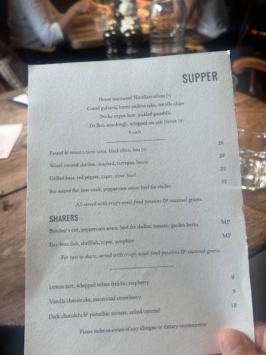 Menu at The Standard Inn, Portscatho pub & bar, Portscatho