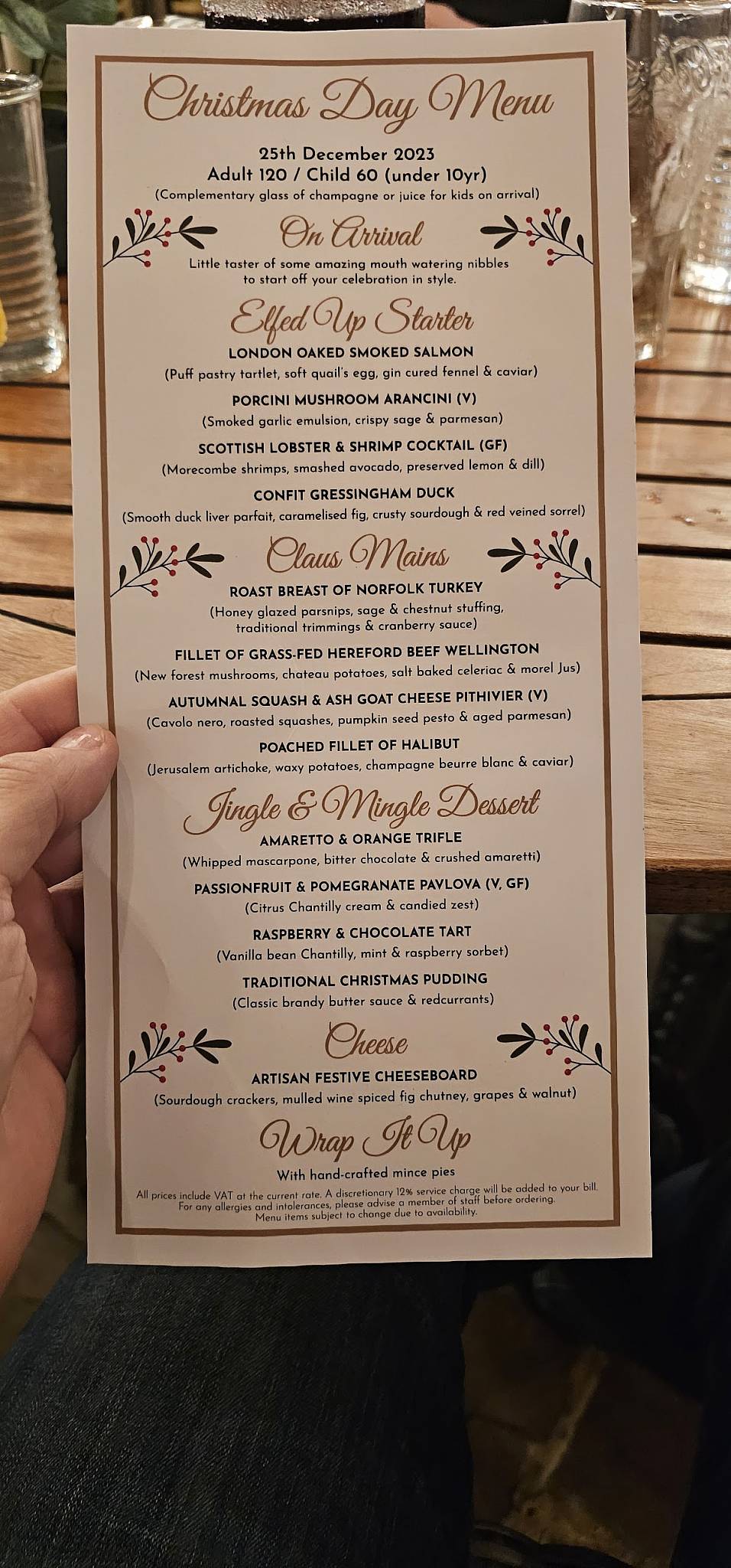 Menu at The Surrey Cricketers pub & bar, Windlesham