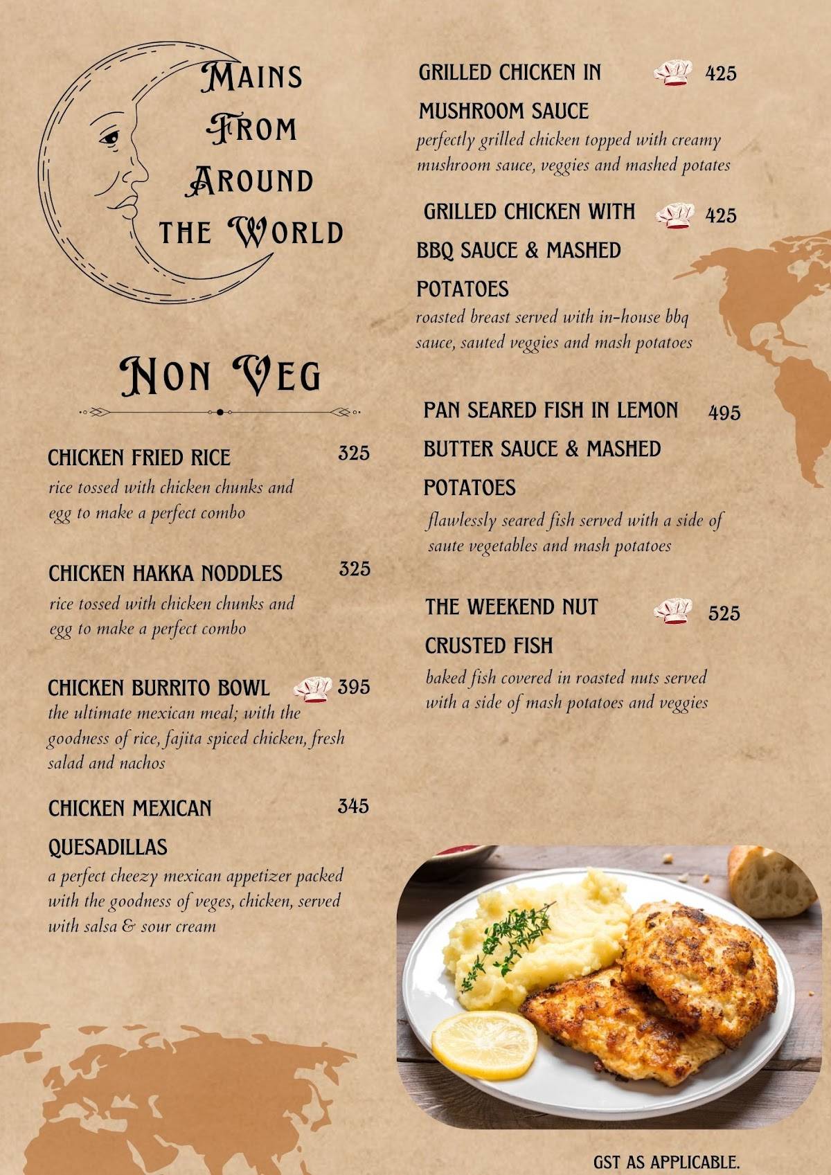 Menu at The Weekend by Caked : Your Go-To Restaurant & the Best Food in ...