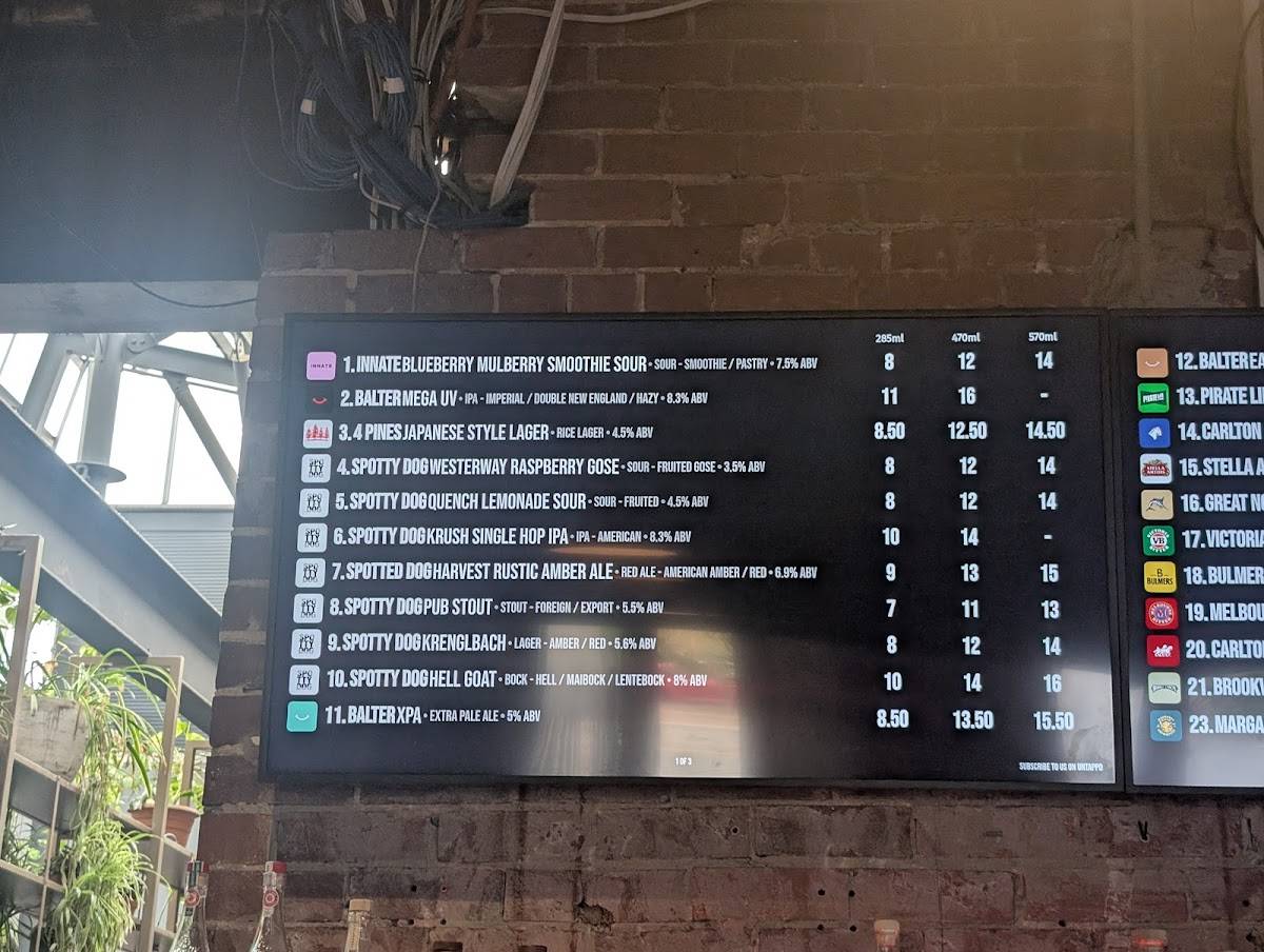 Menu at The Wembley Hotel pub & bar, Wembley
