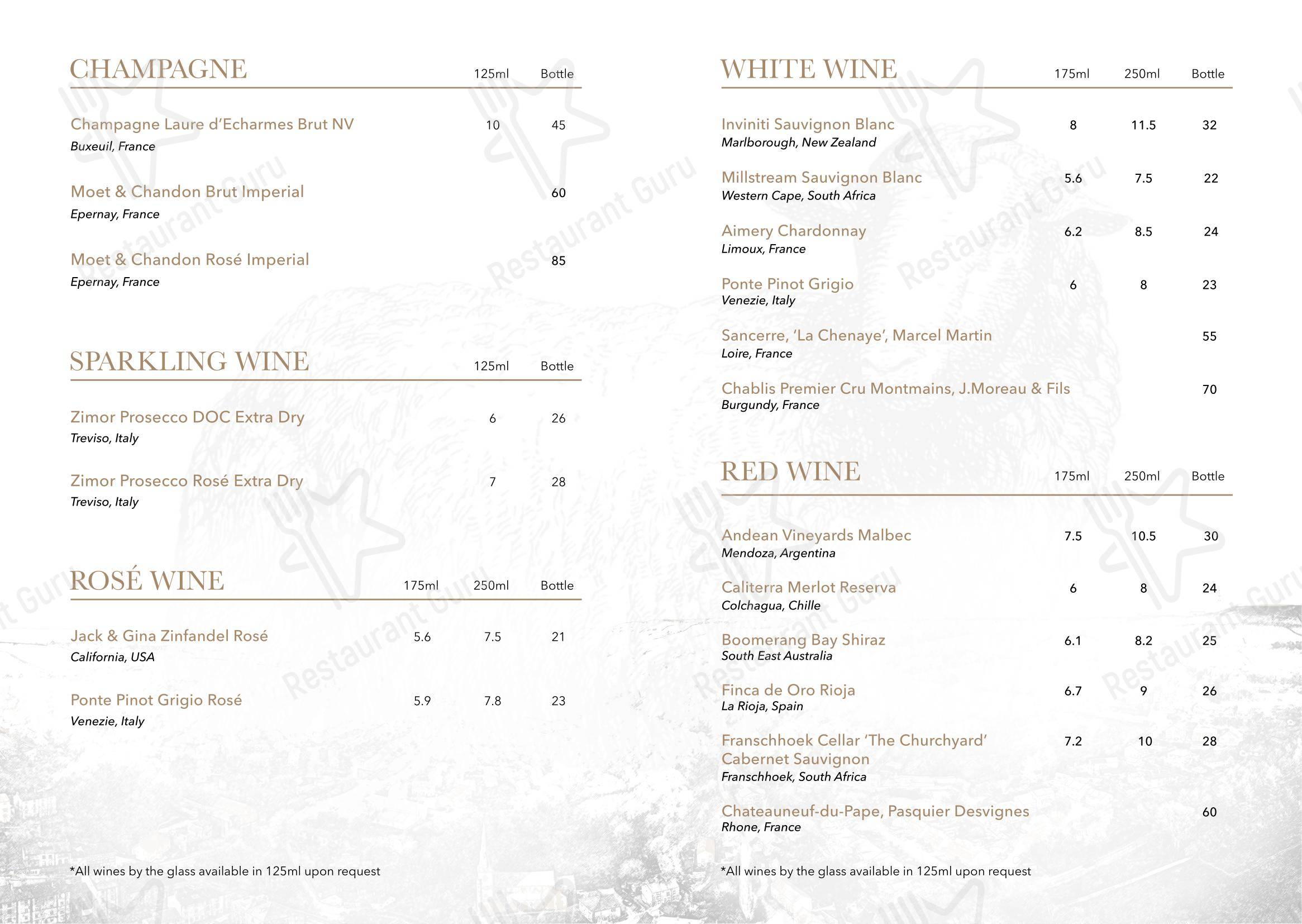 Menu at The new fleece inn pub & bar, Elland