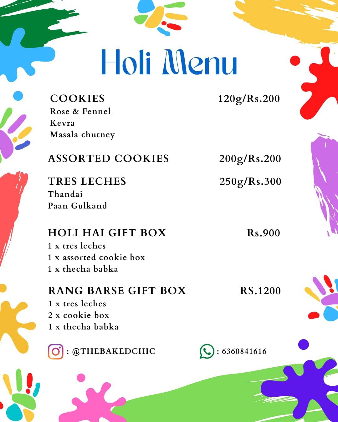 Menu at Thea Patisserie!, Bengaluru