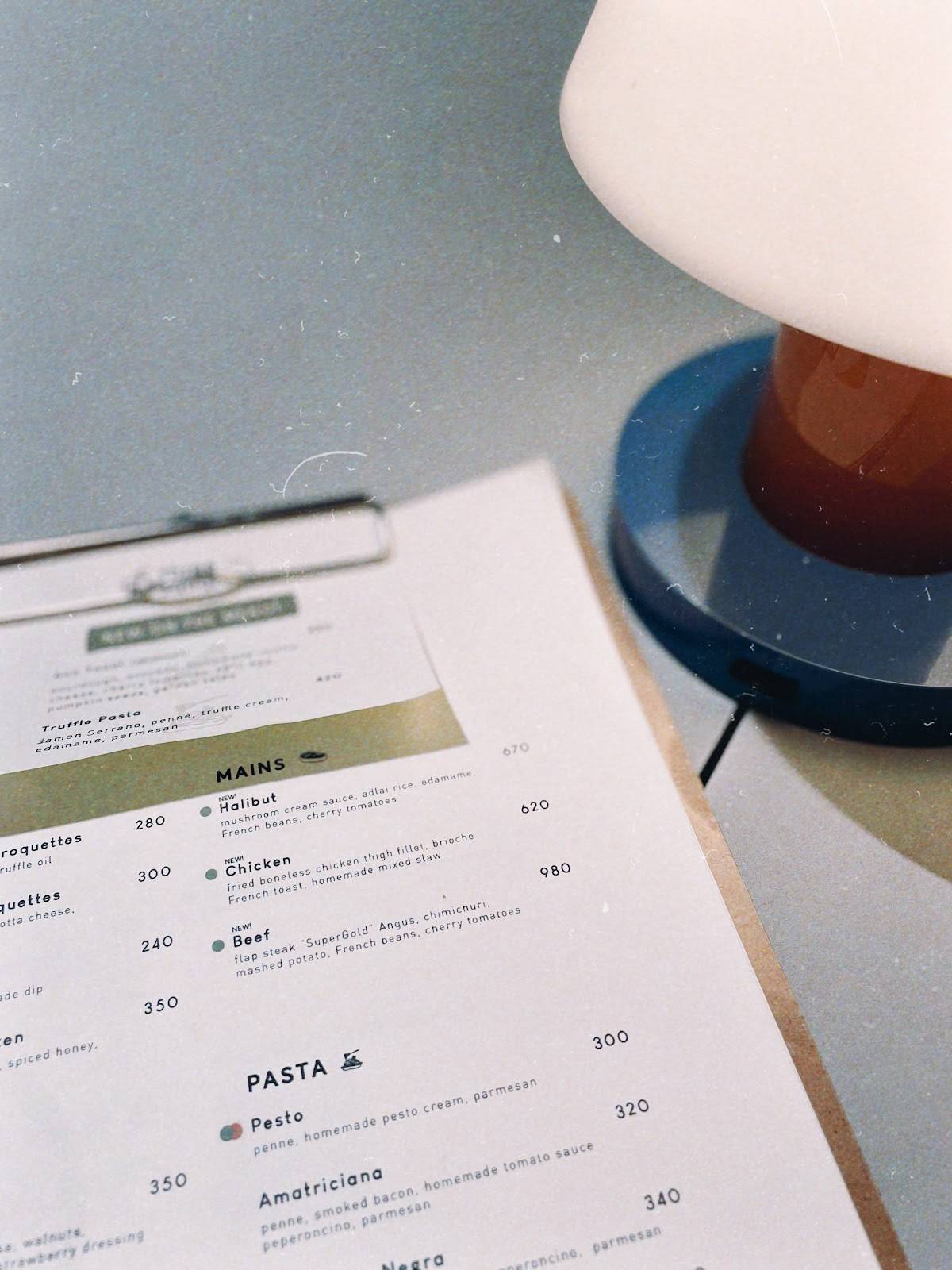 Menu at Three Squares Cafe + Bar, Makati