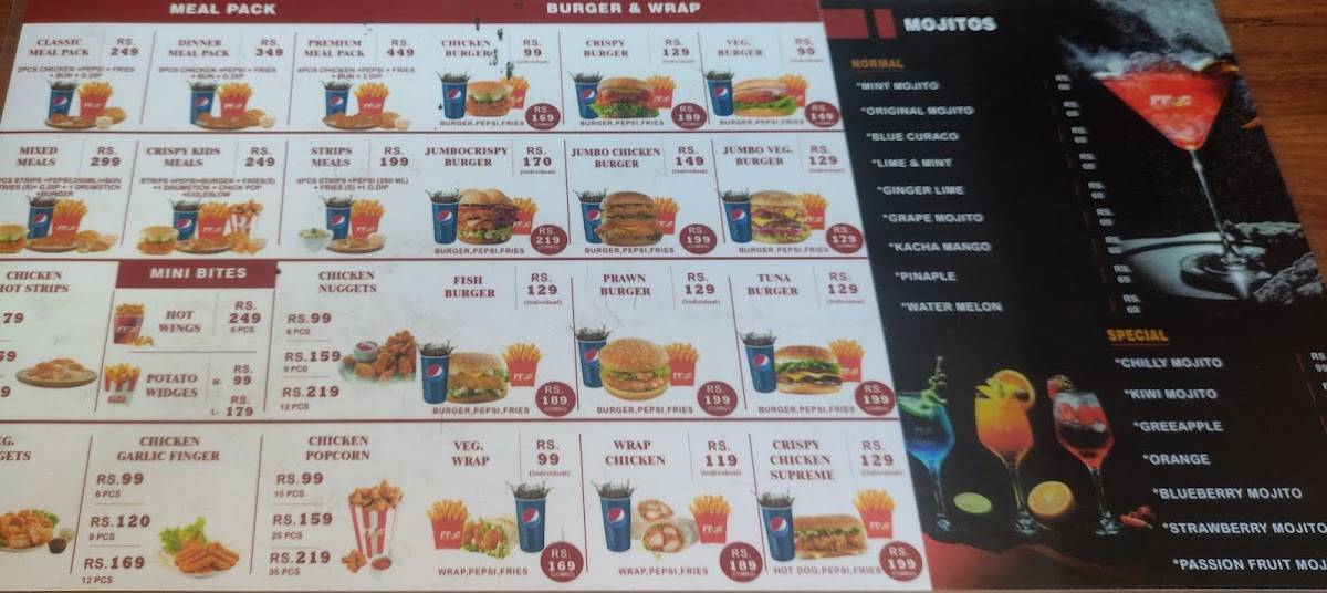 Menu at FFC Fried Chicken, Thrissur