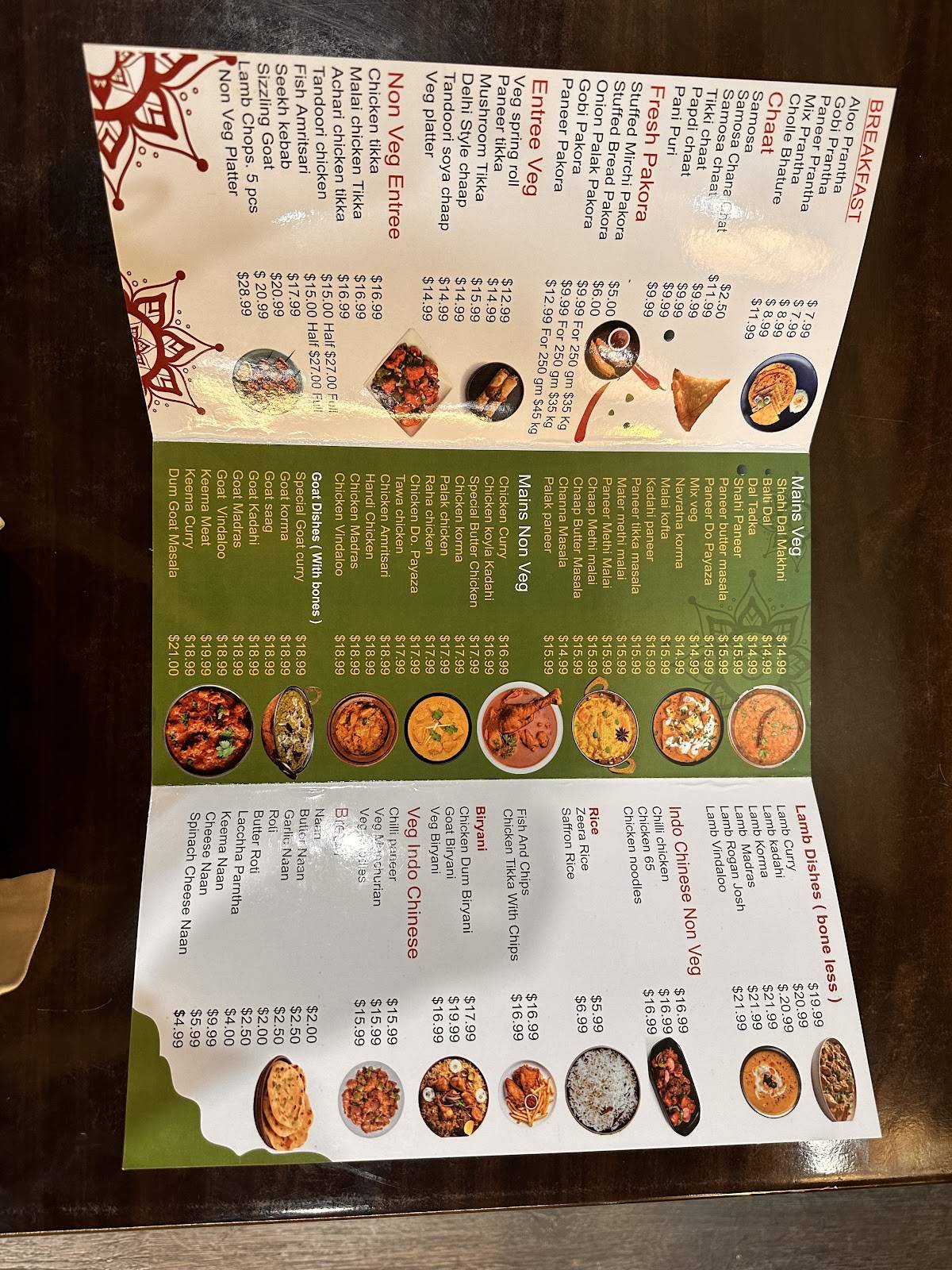 Menu at Tikka Junction Sweets and Restaurant, Clayton