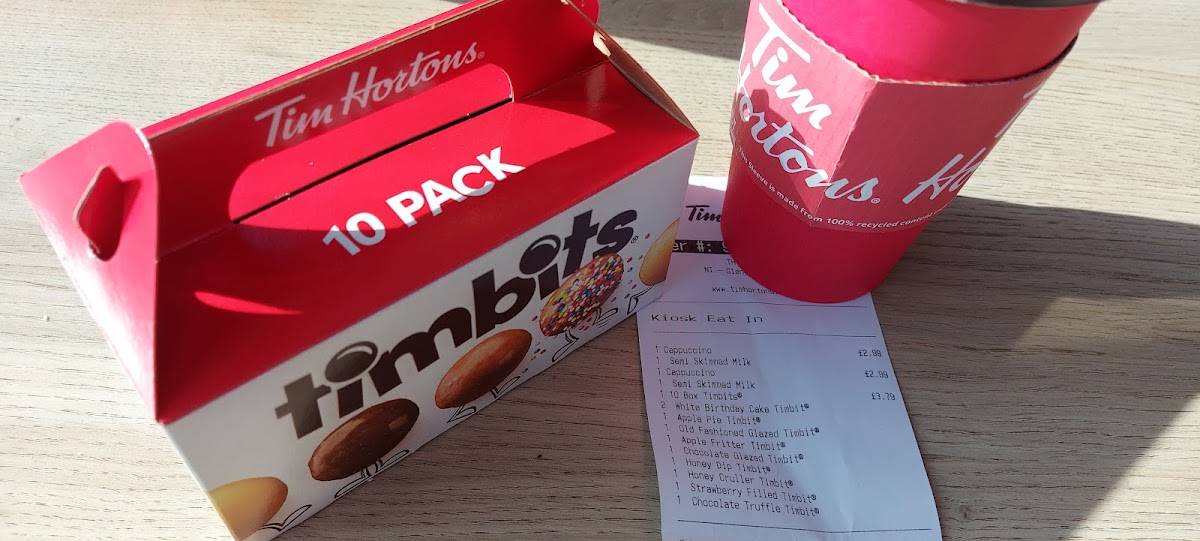 Carta del restaurante Tim Hortons, Glengormley