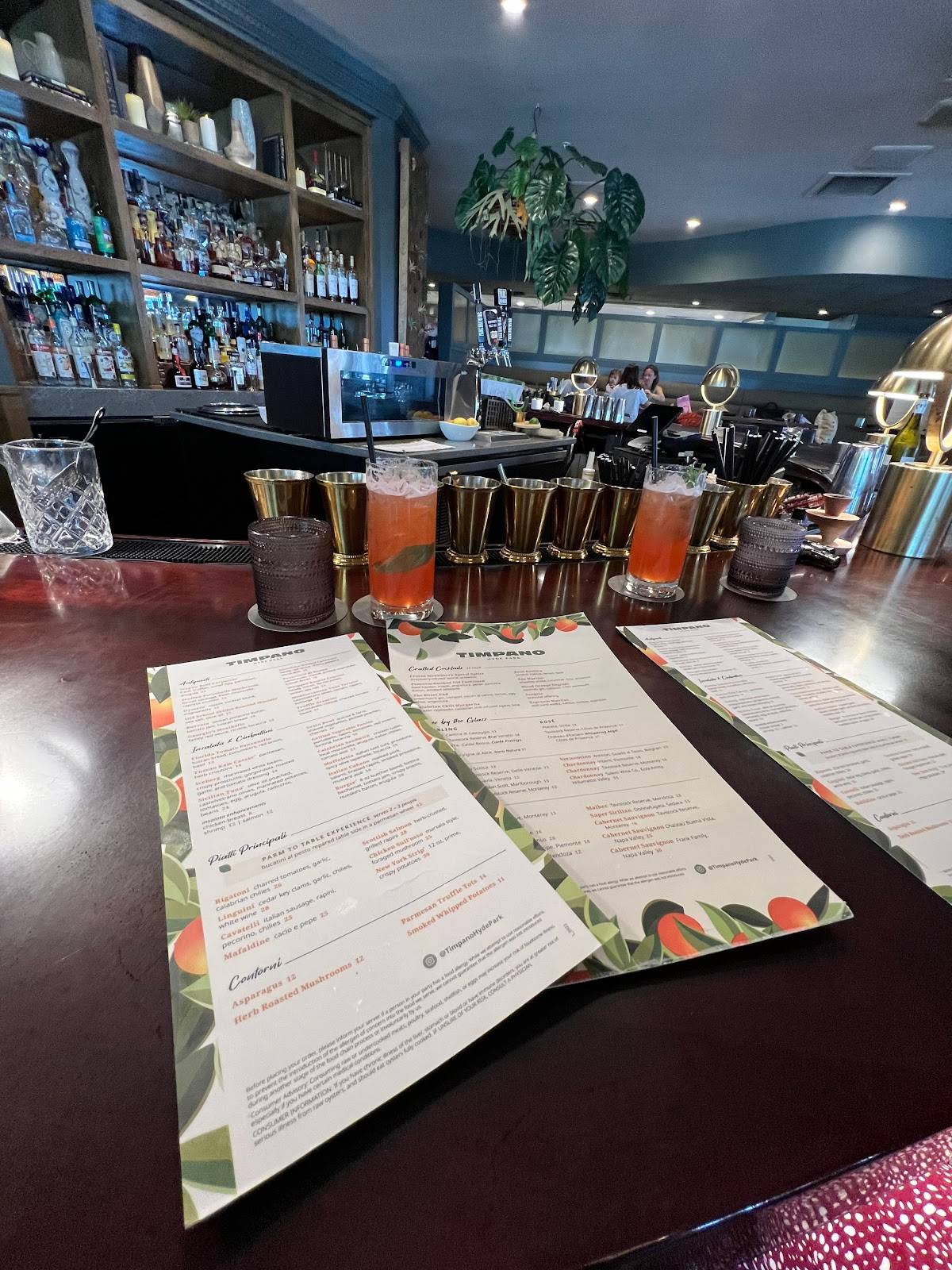 Menu at Timpano Hyde Park pub & bar, Tampa