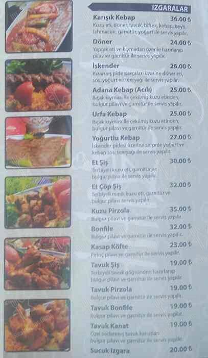 Menu at Titiz İskender, Istanbul, Gumuspinar Mah. Ataturk Cad. No:83