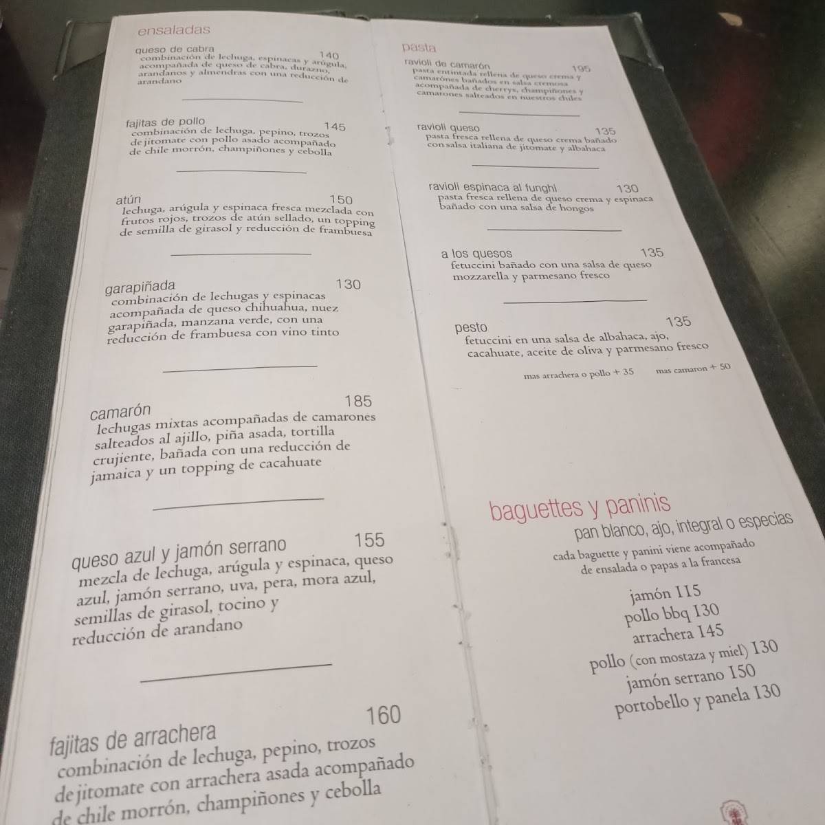 Carta de cafetería La Mata Tinta, San Pedro Tlaquepaque, C. Juárez 145 ...