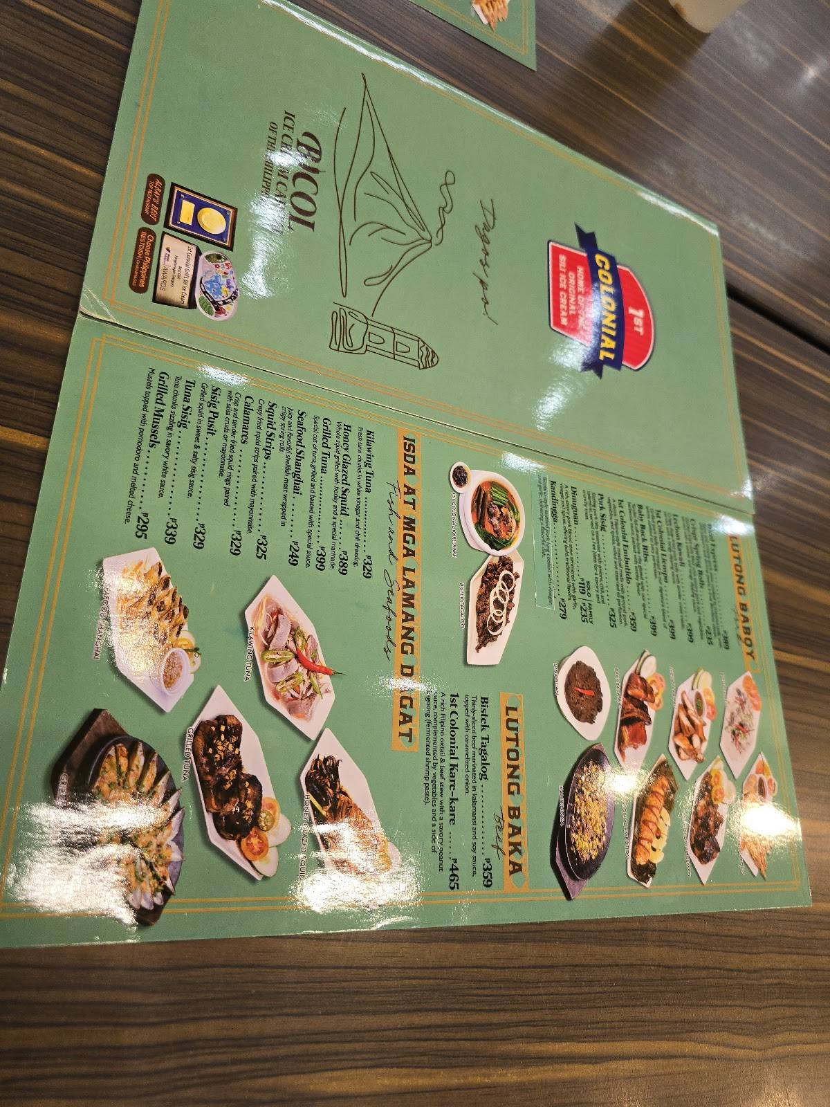Menu at Tong Yang SM City Legazpi restaurant, Legazpi City