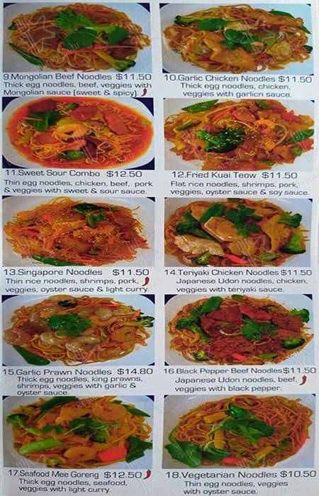 Menu at Top 1 Noodle Bowl restaurant, Brassall