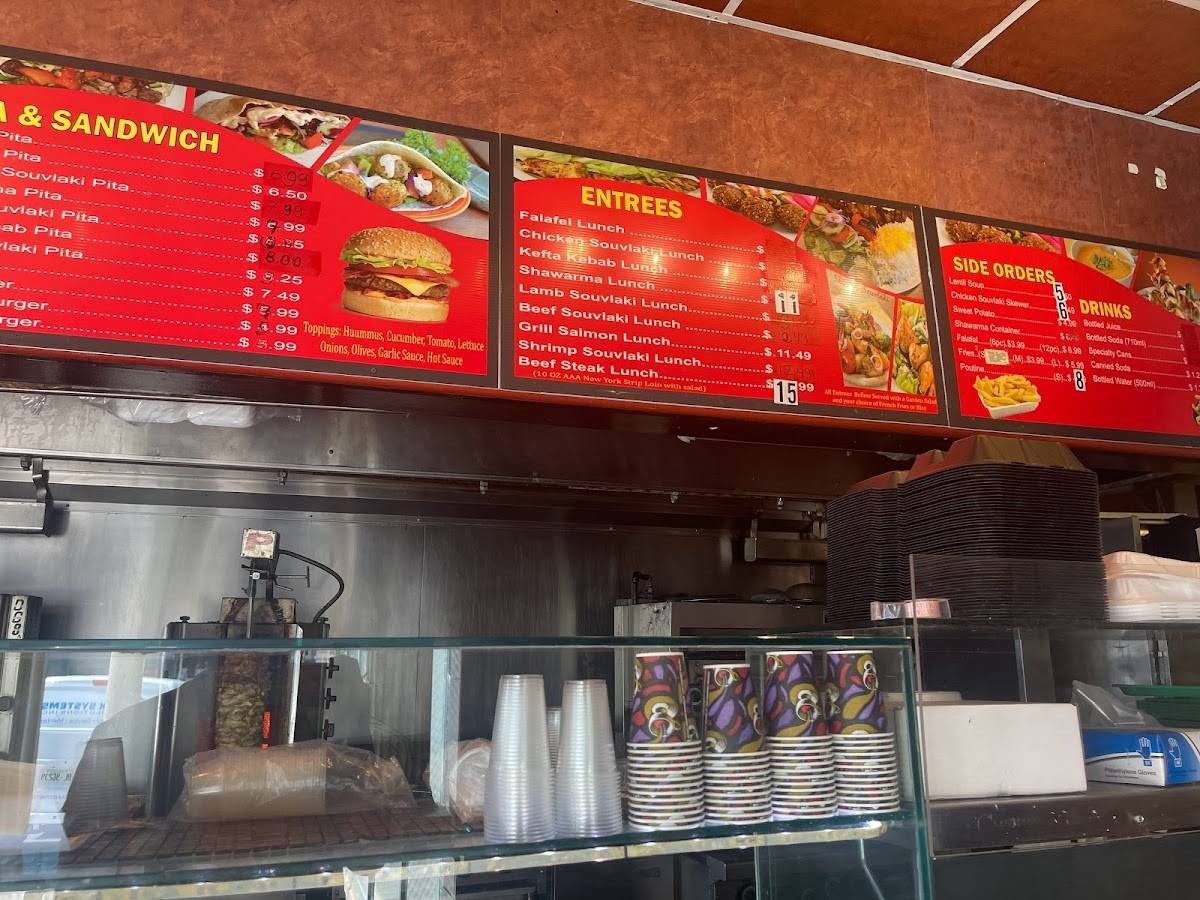 Menu at Falafel Express Restaurant, Toronto