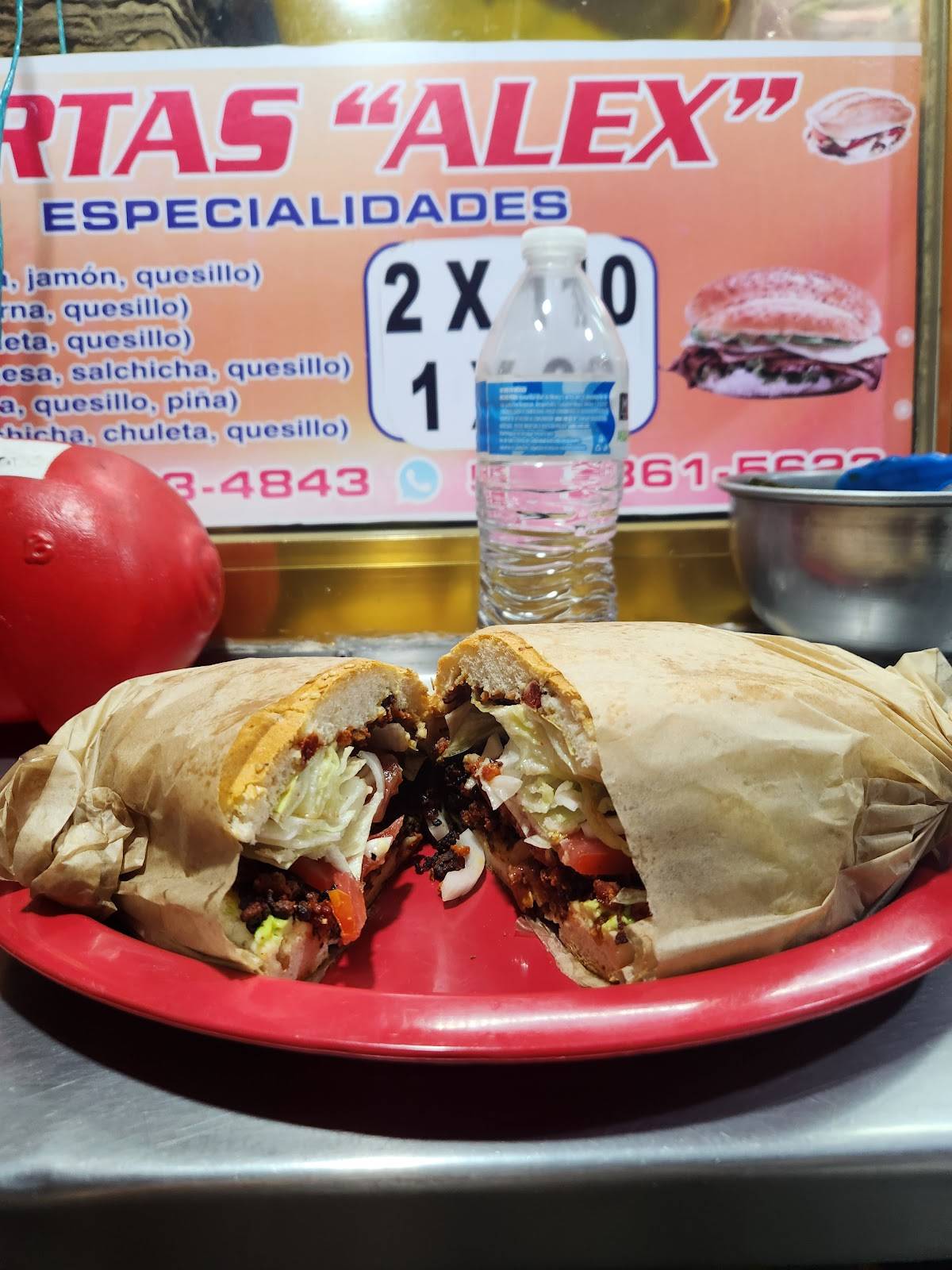 Carta del restaurante Tortas Alex, Ciudad del México, Jalapa 27