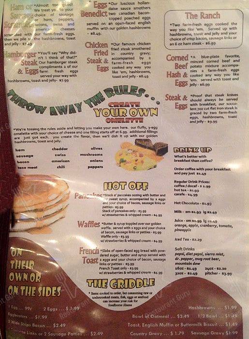 Menu at Tower Lanes pub & bar, Tacoma