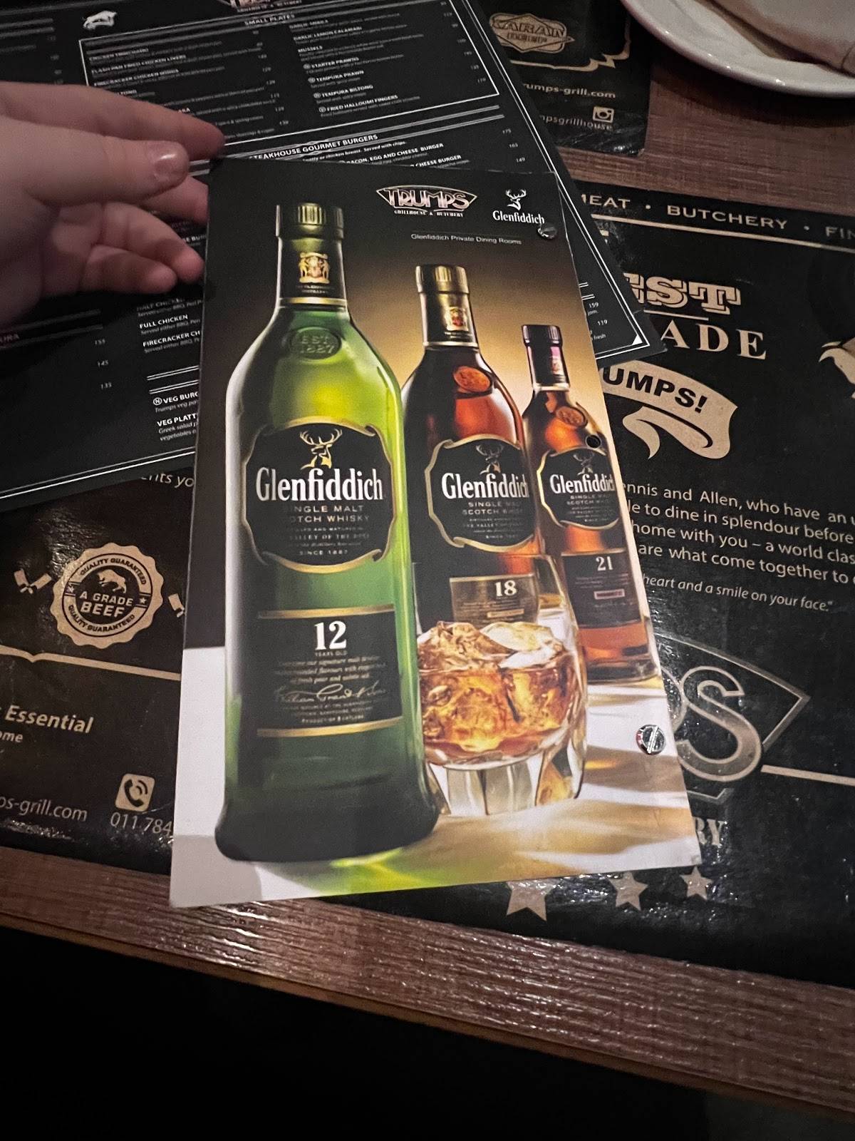 Menu at Trumps Grillhouse and Butchery pub & bar, Sandton