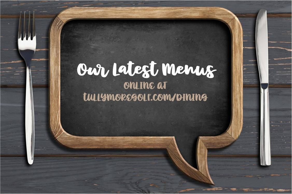 Menu at Tullymore Tap Room pub & bar, Canadian Lakes