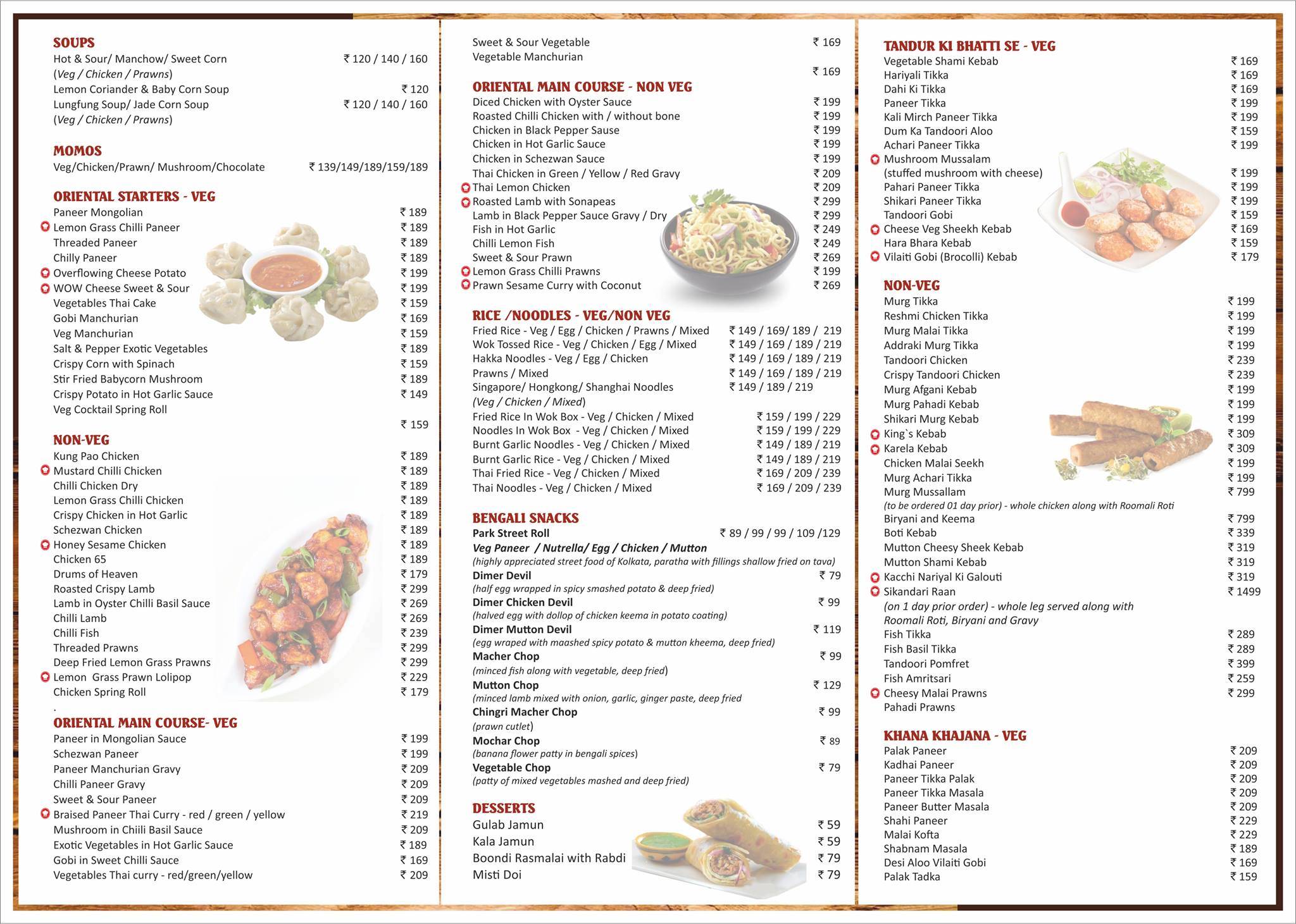 Menu at Tummy Makeover, Thane, Palacia