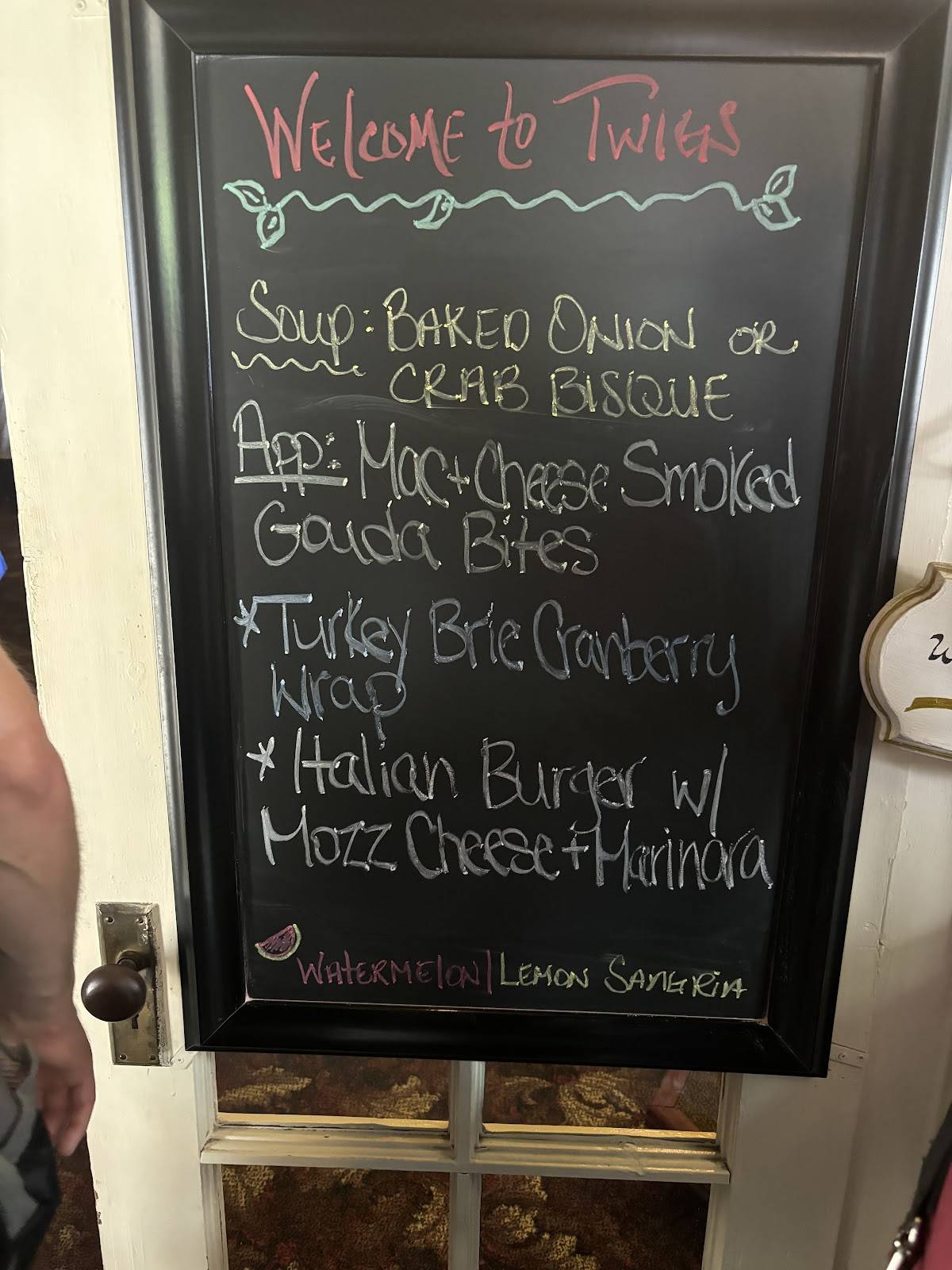 Menu at Twigs Restaurant & Cafe, Tunkhannock