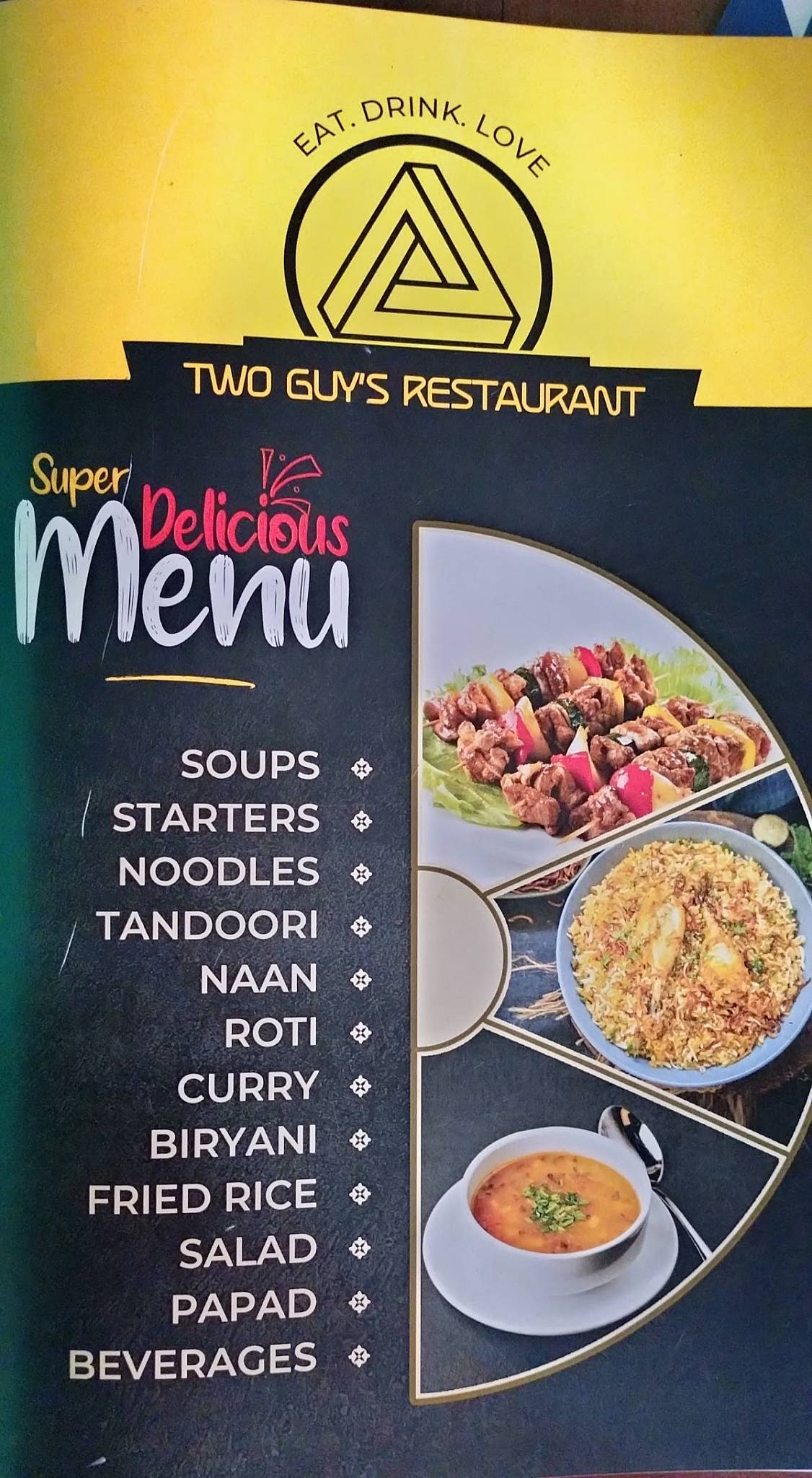 Menu at Two Guy's Restaurant, Visakhapatnam