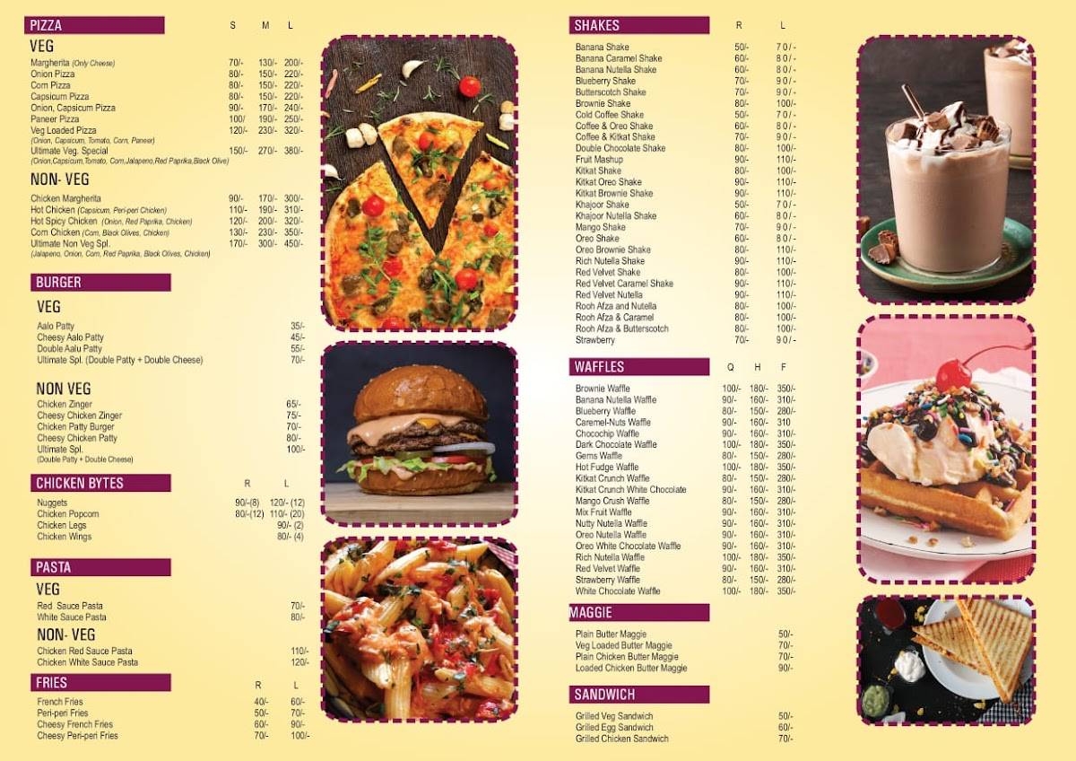 Menu at Ultimate Foods, New Delhi