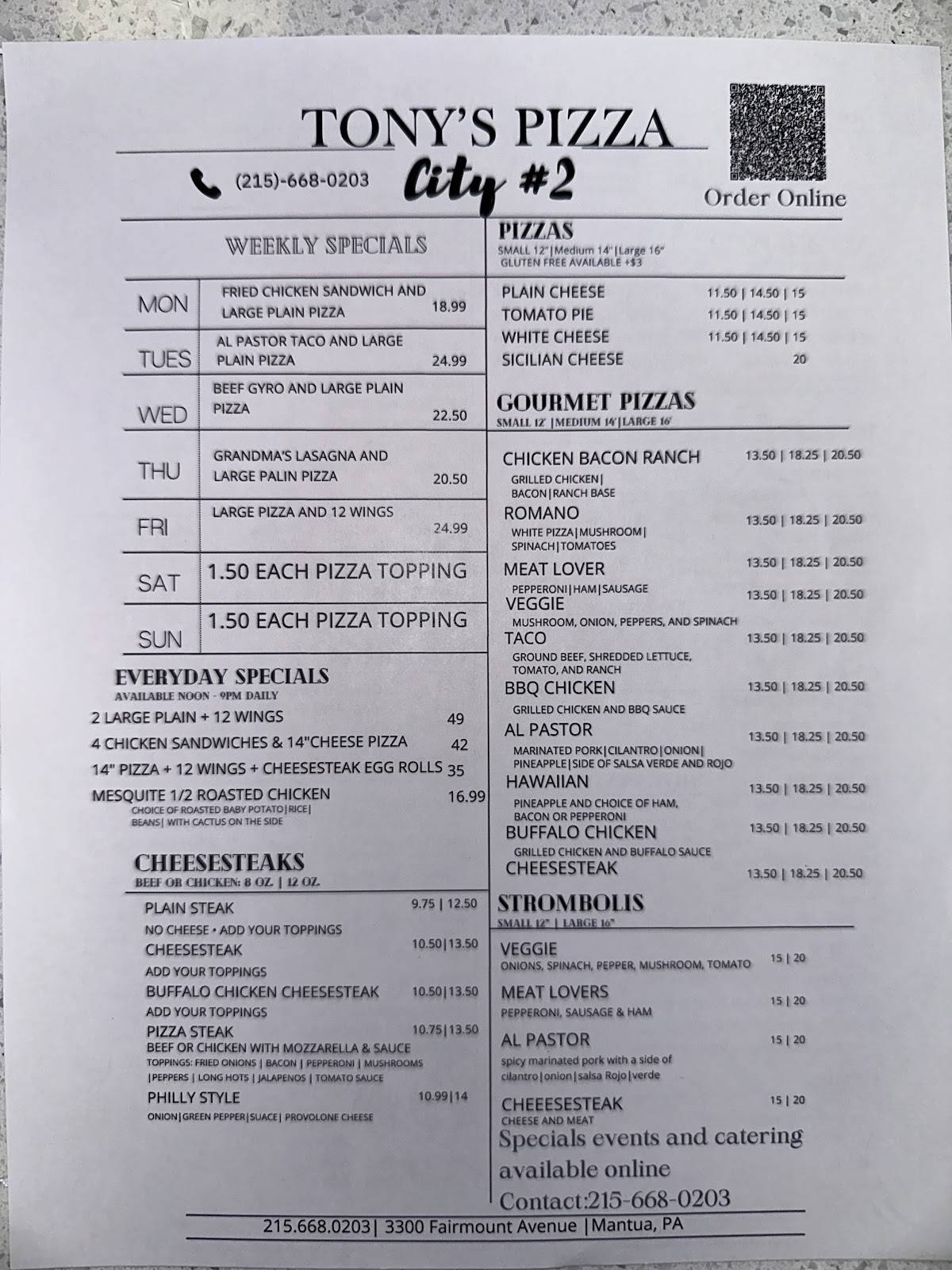 Menu at University Fair Food Co restaurant, Philadelphia
