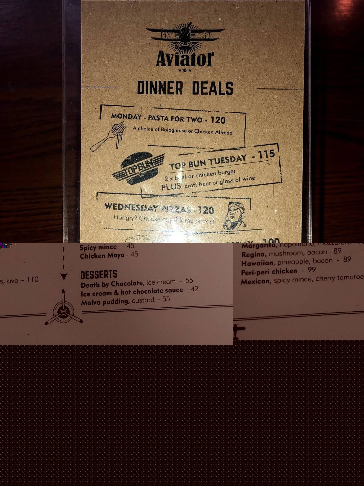 Menu at Urban 68 - Pub & Restaurant, Umhlanga