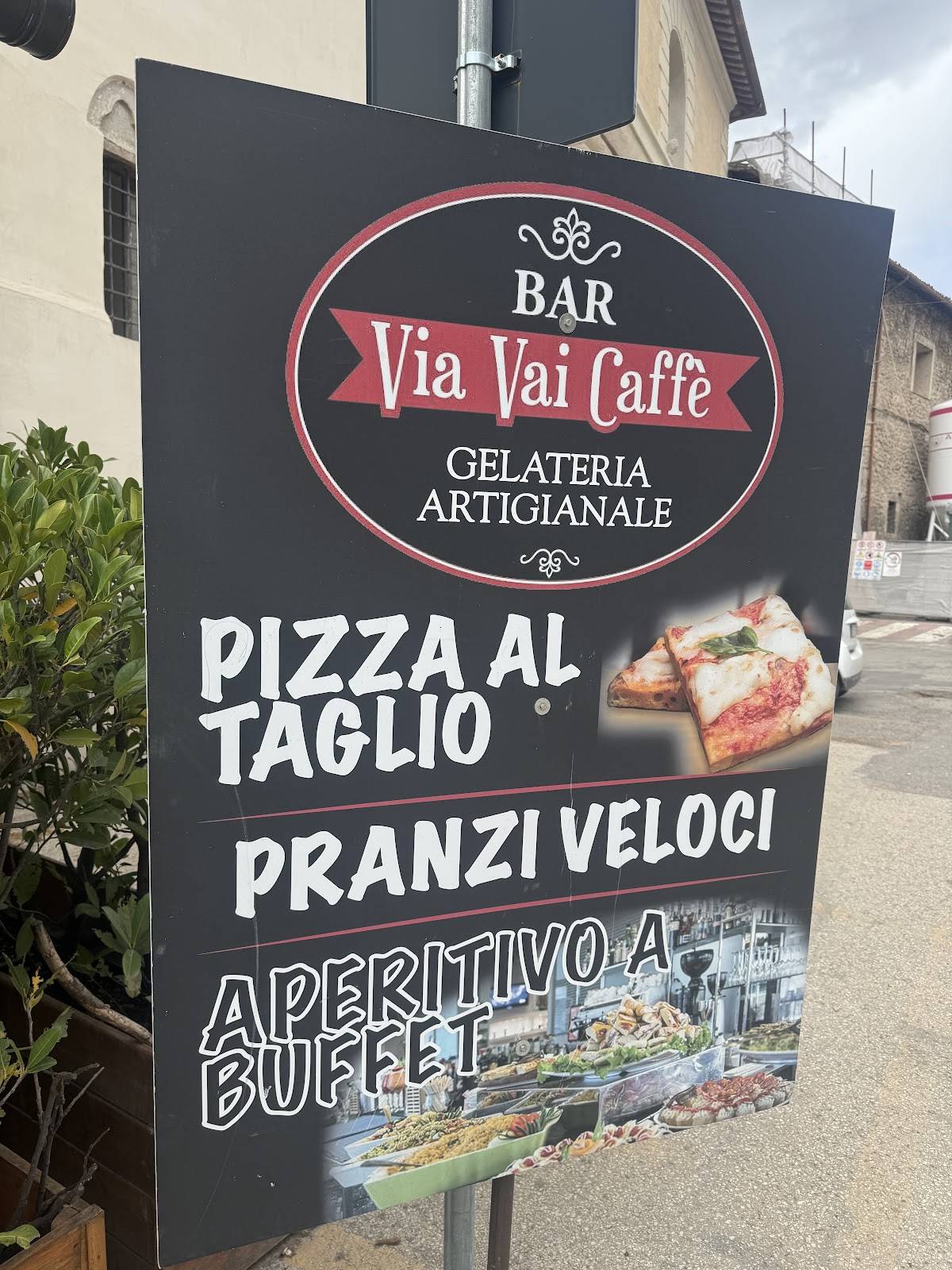 Menu da Via Vai Caffè caffè bar, Norcia