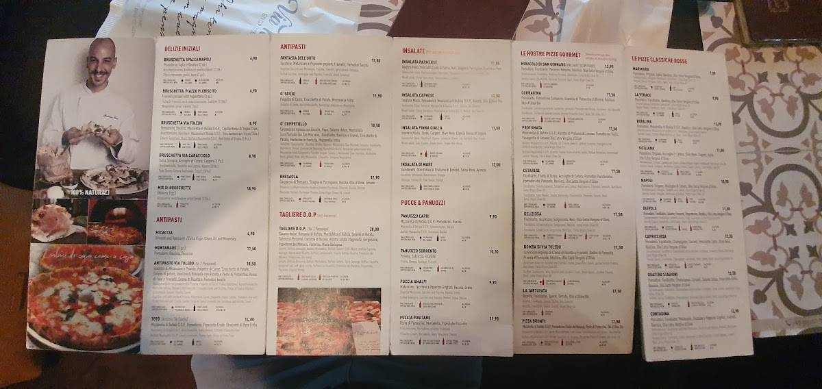 Speisekarte von Via Toledo Enopizzeria, Wien
