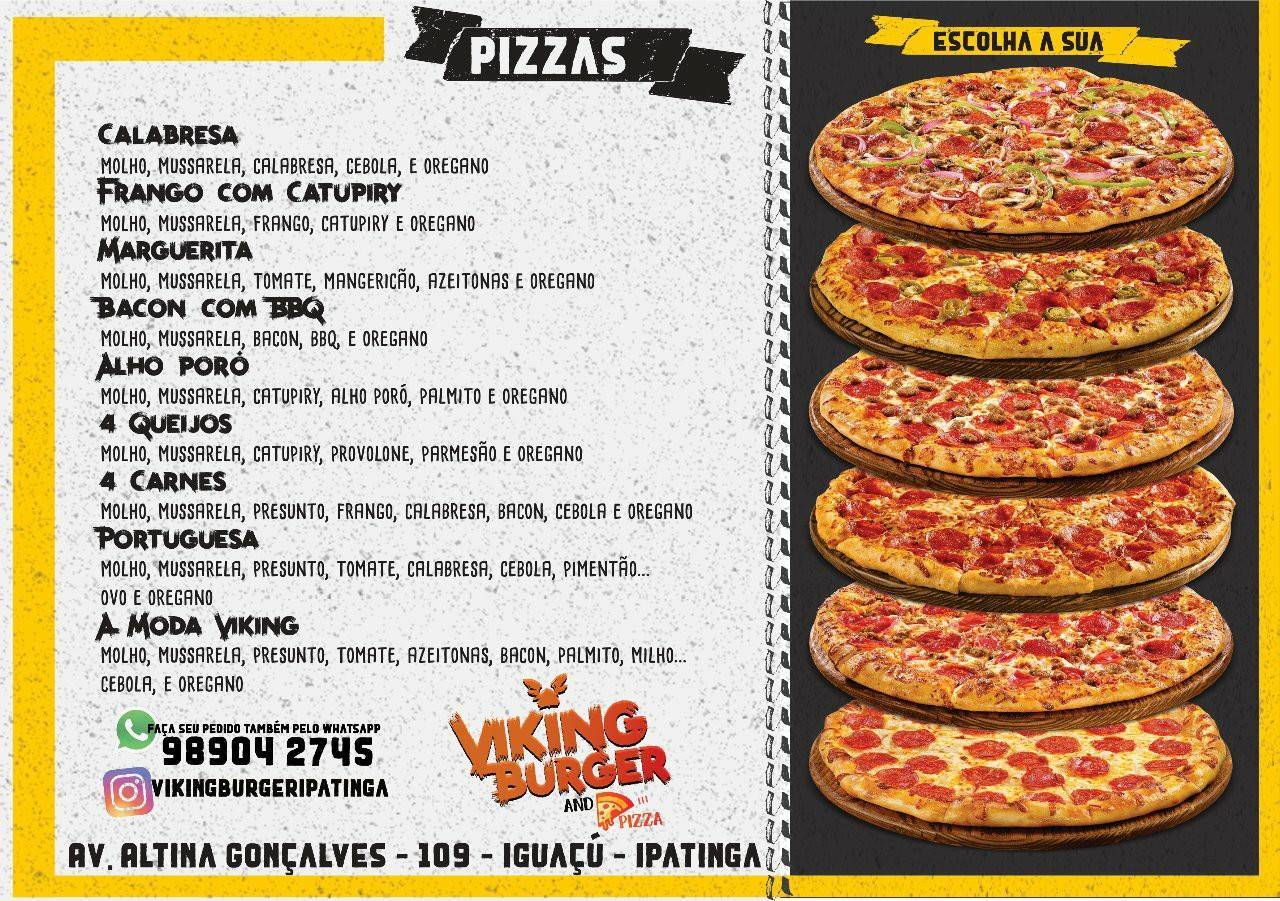 Menu em Viking Burger restaurante, Ipatinga, Av. Felipe dos Santos
