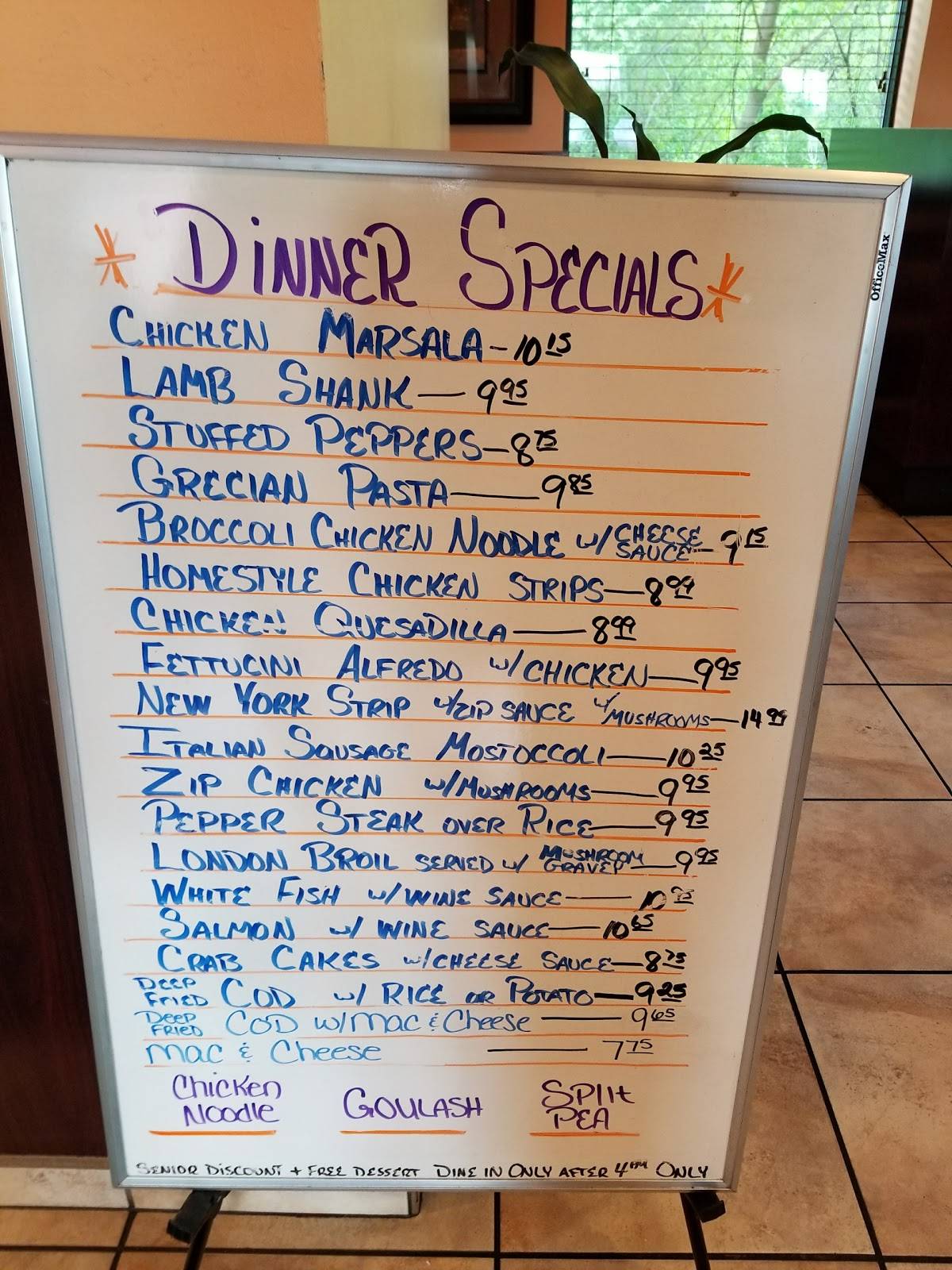 Menu at Village Grill of Farmington Hills restaurant, Farmington Hills ...