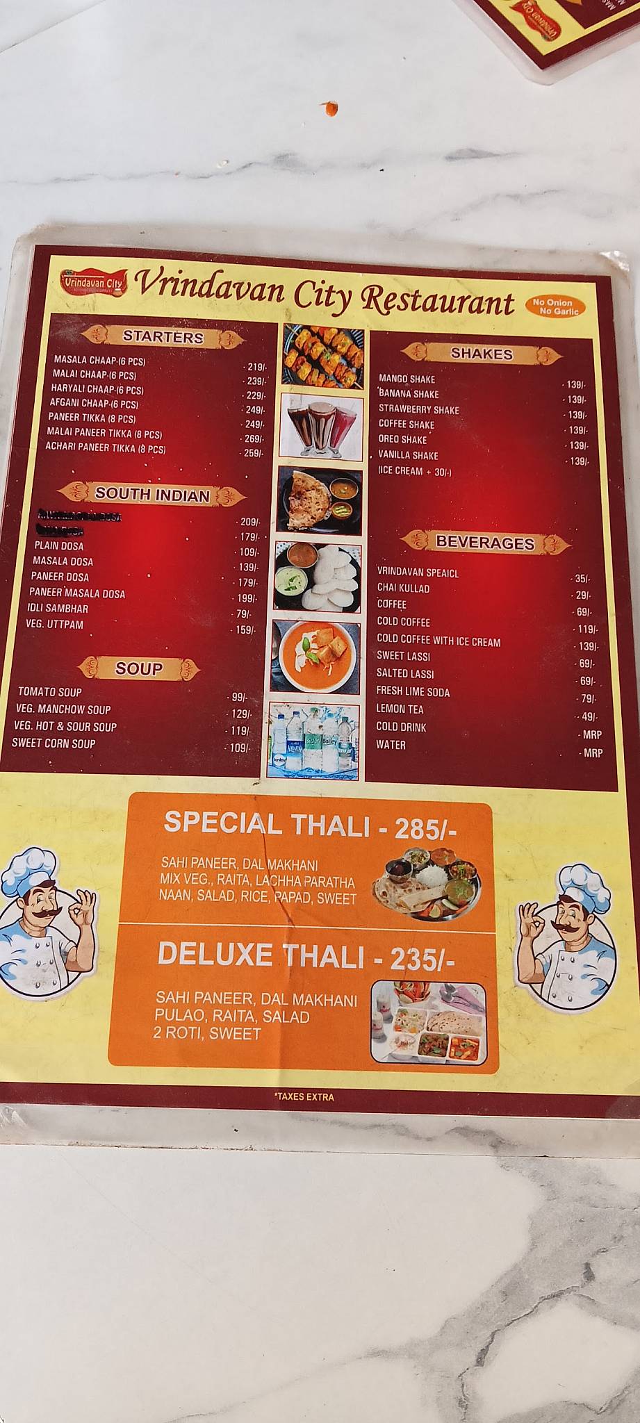 Menu at Vrindavan City Restaurant (Best Restaurant In Vrindavan), Vrindavan