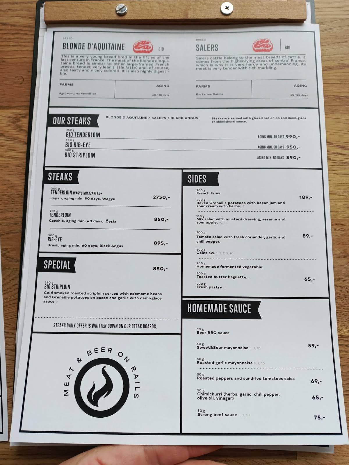 Menu at Výtopna Railway Restaurant, Prague, Václavské nám. 802/56