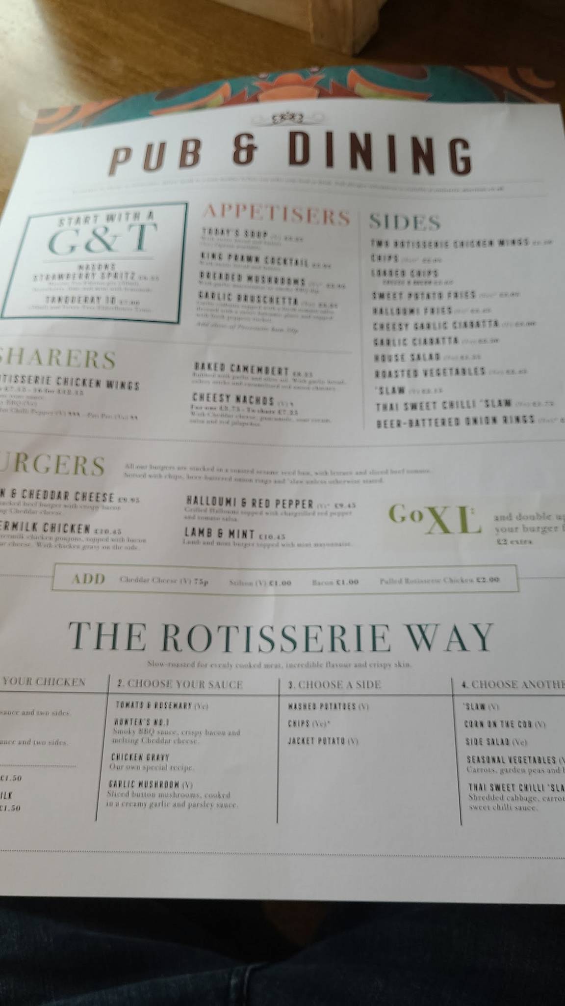 Menu at Waggon & Horses pub & bar, Wolverhampton